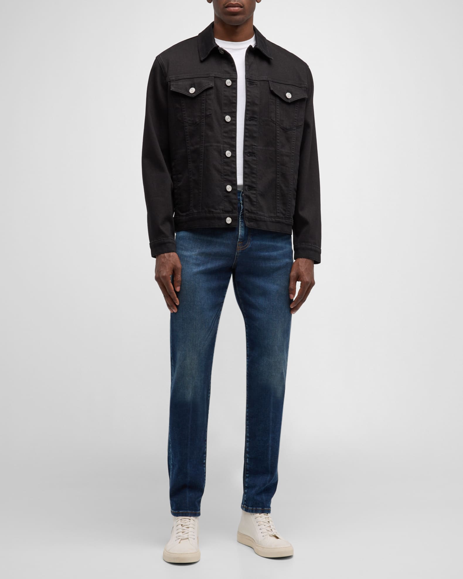 FRAME Men's Heritage Trucker Jacket | Neiman Marcus