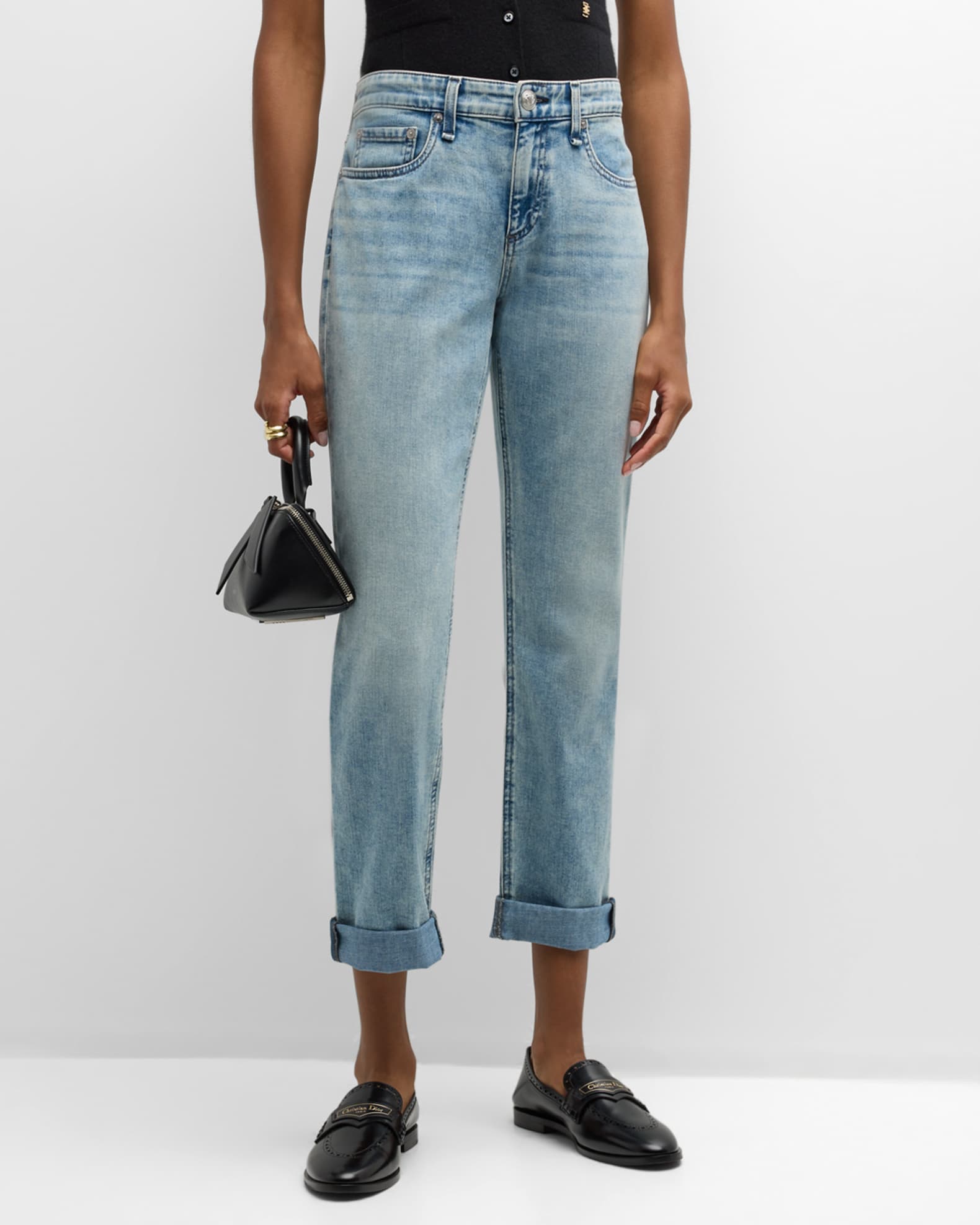 Rag & Bone Dre Low-Rise Slim Boyfriend Jeans | Neiman Marcus
