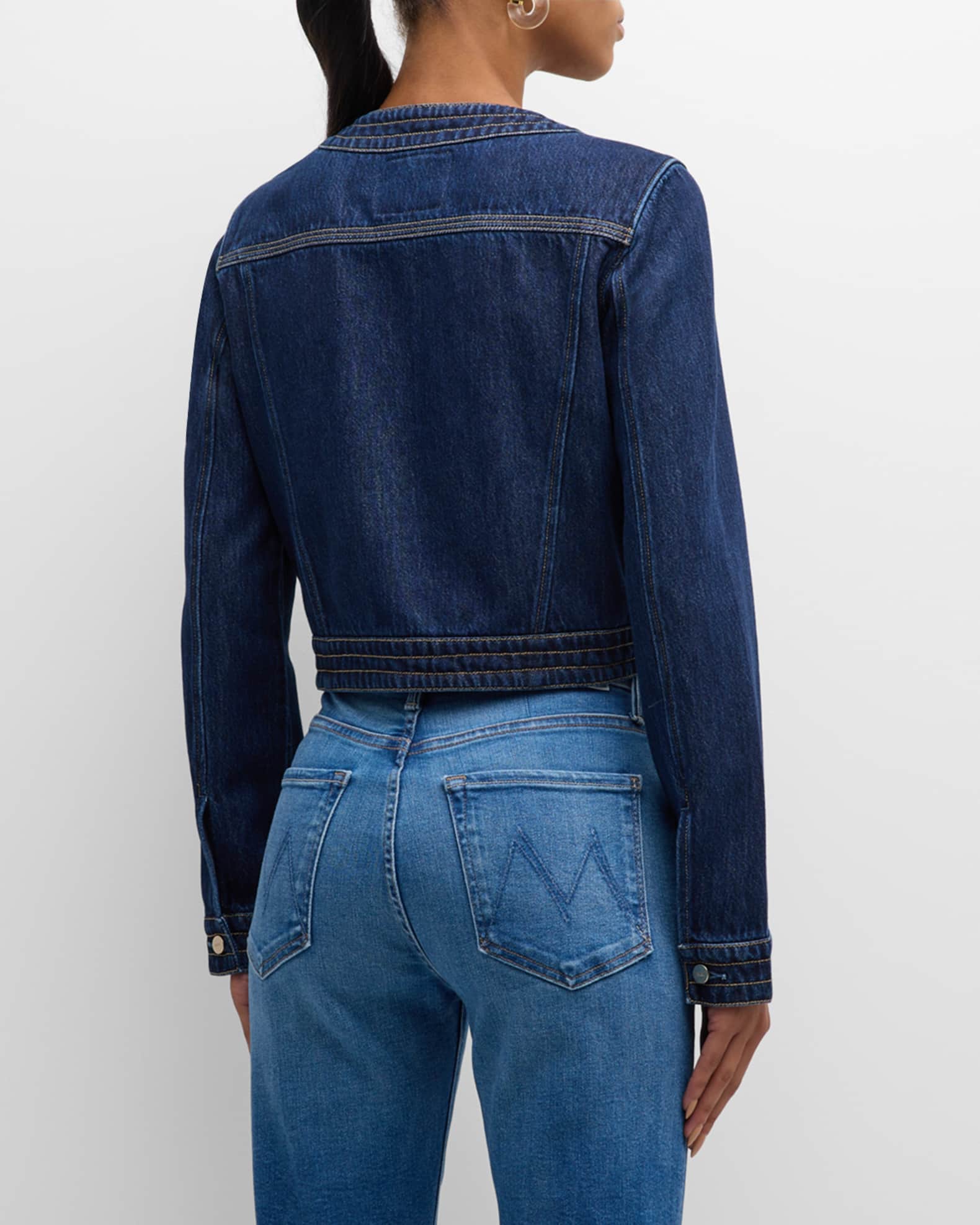 PAIGE Kiya Tailored Denim Jacket | Neiman Marcus