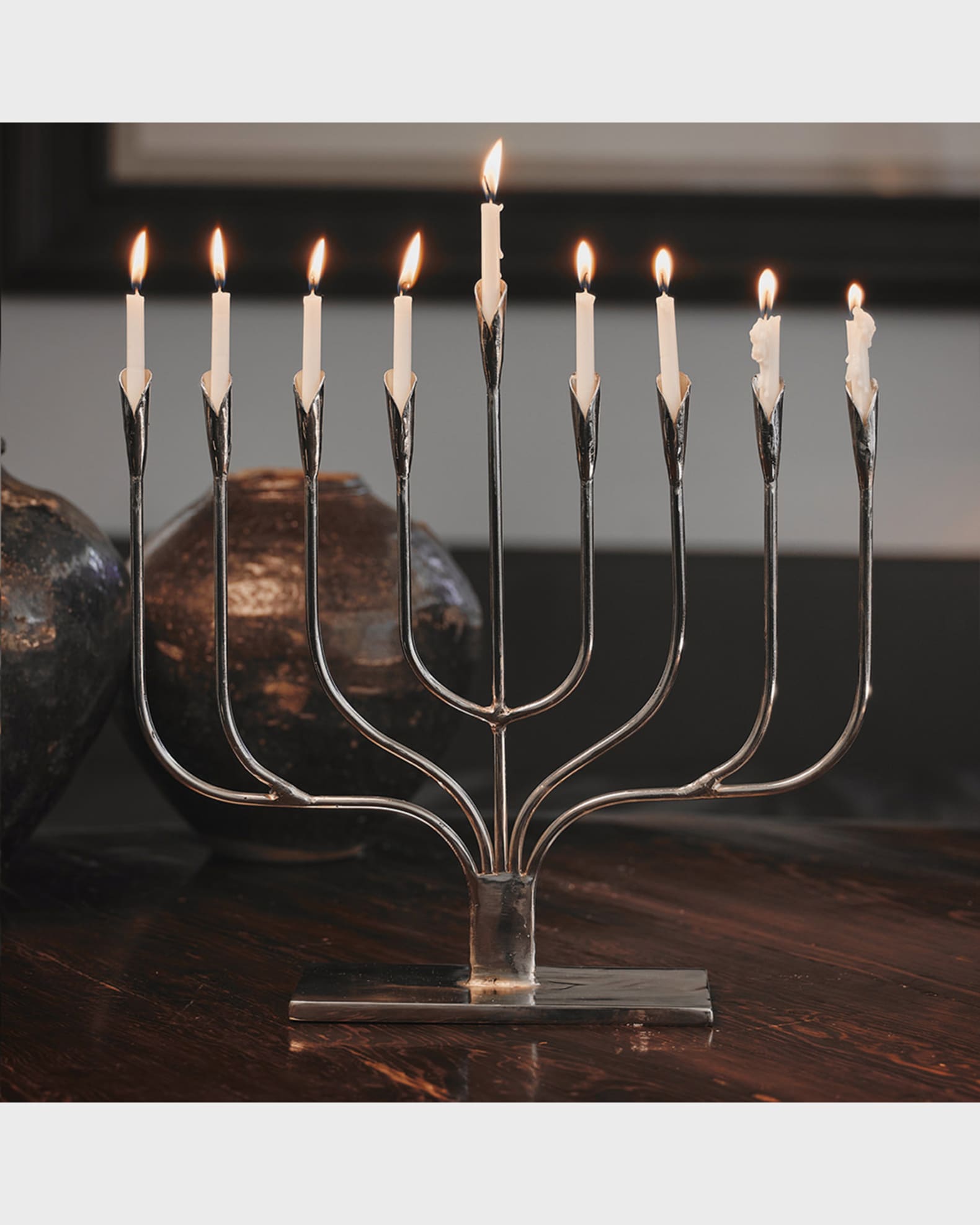 Jan Barboglio Cast-Iron Menorah | Neiman Marcus