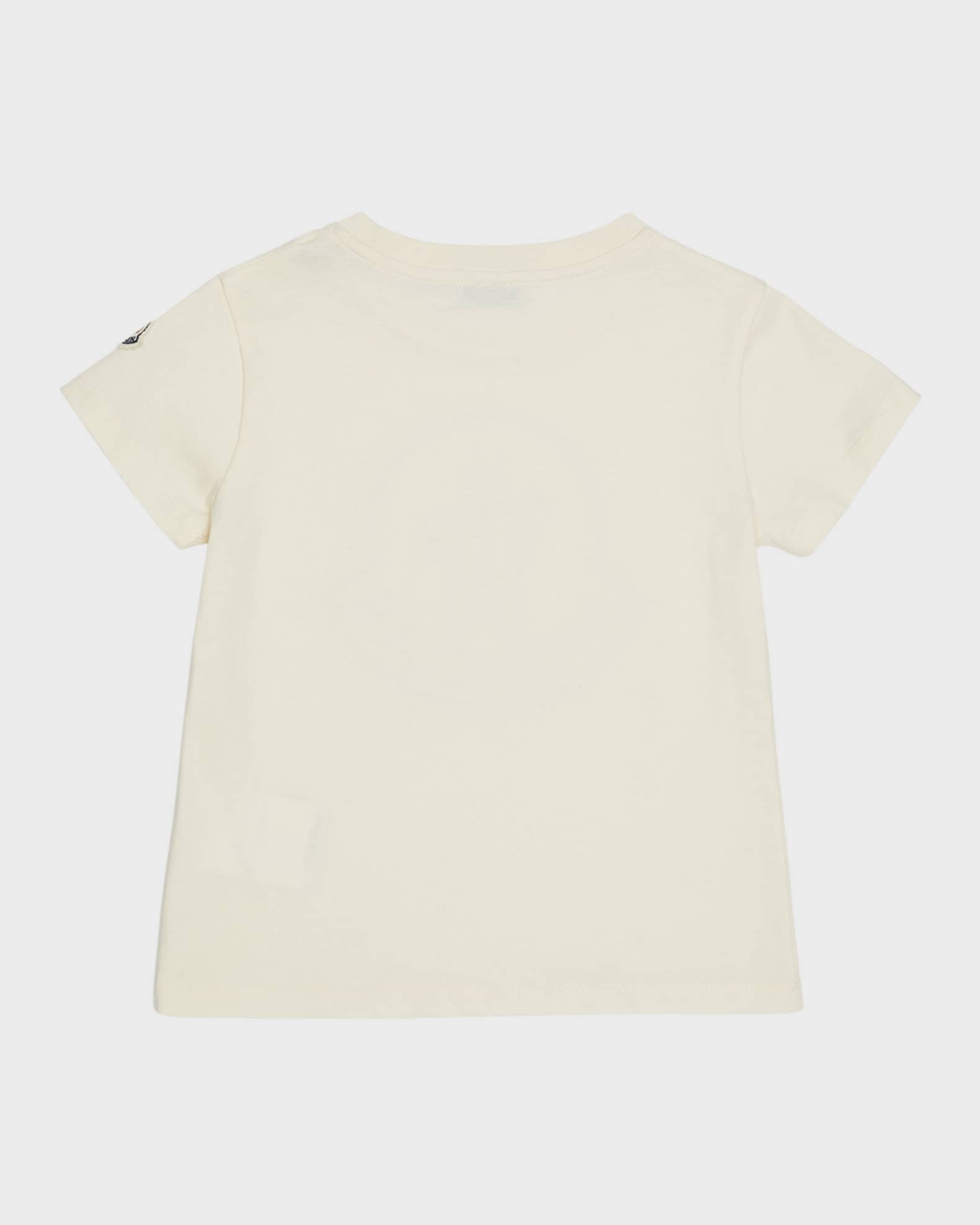 Moncler Girl's Embellished Bell Logo T-Shirt, Size 4-6 | Neiman Marcus