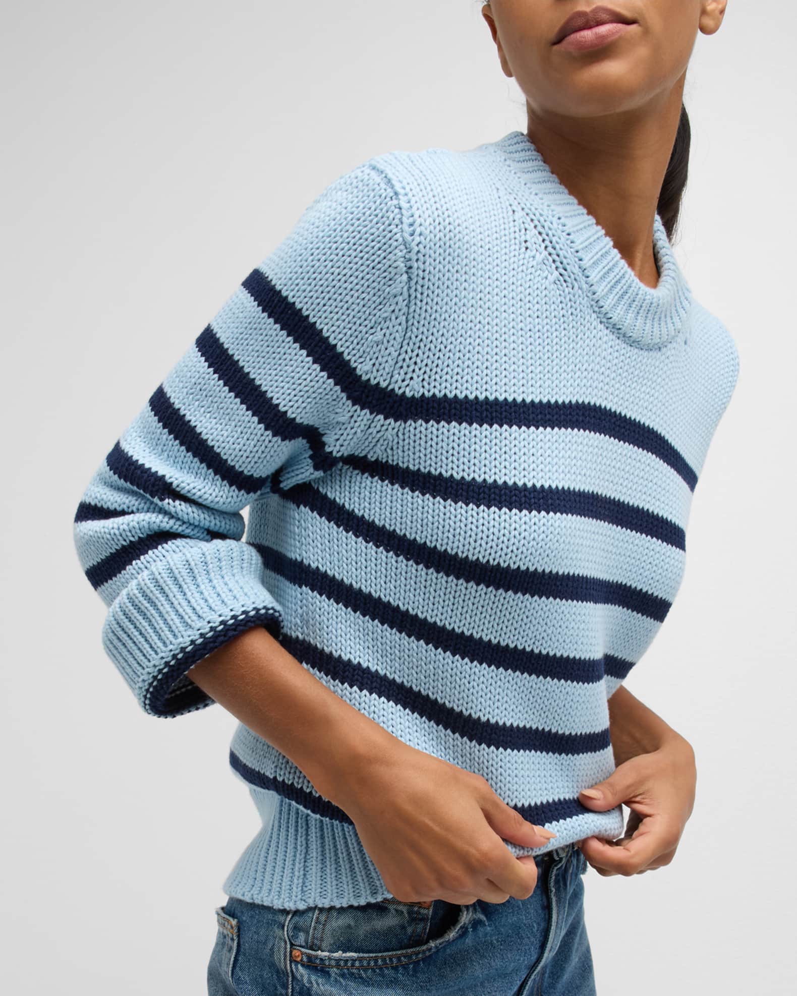 Rails Alise Striped Cotton Sweater | Neiman Marcus