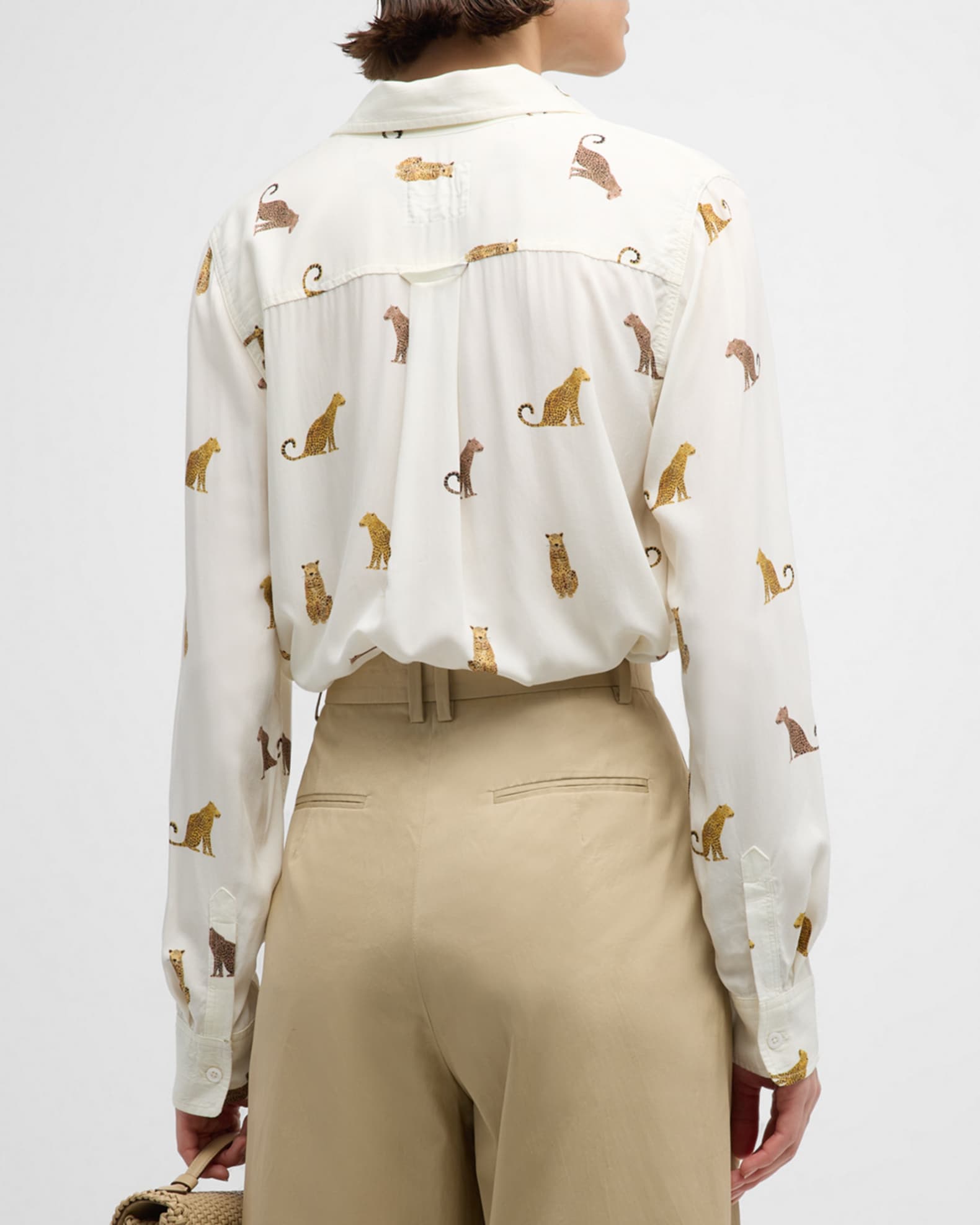 Rails Wild Animals Kathryn Button-Front Shirt | Neiman Marcus