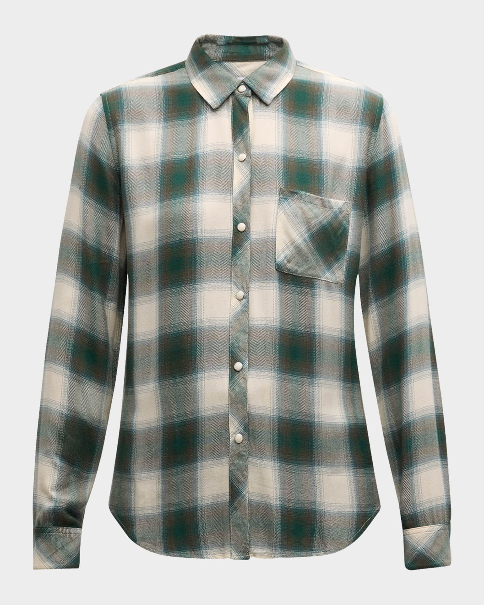 Rails Hunter Plaid Button-Front Shirt | Neiman Marcus