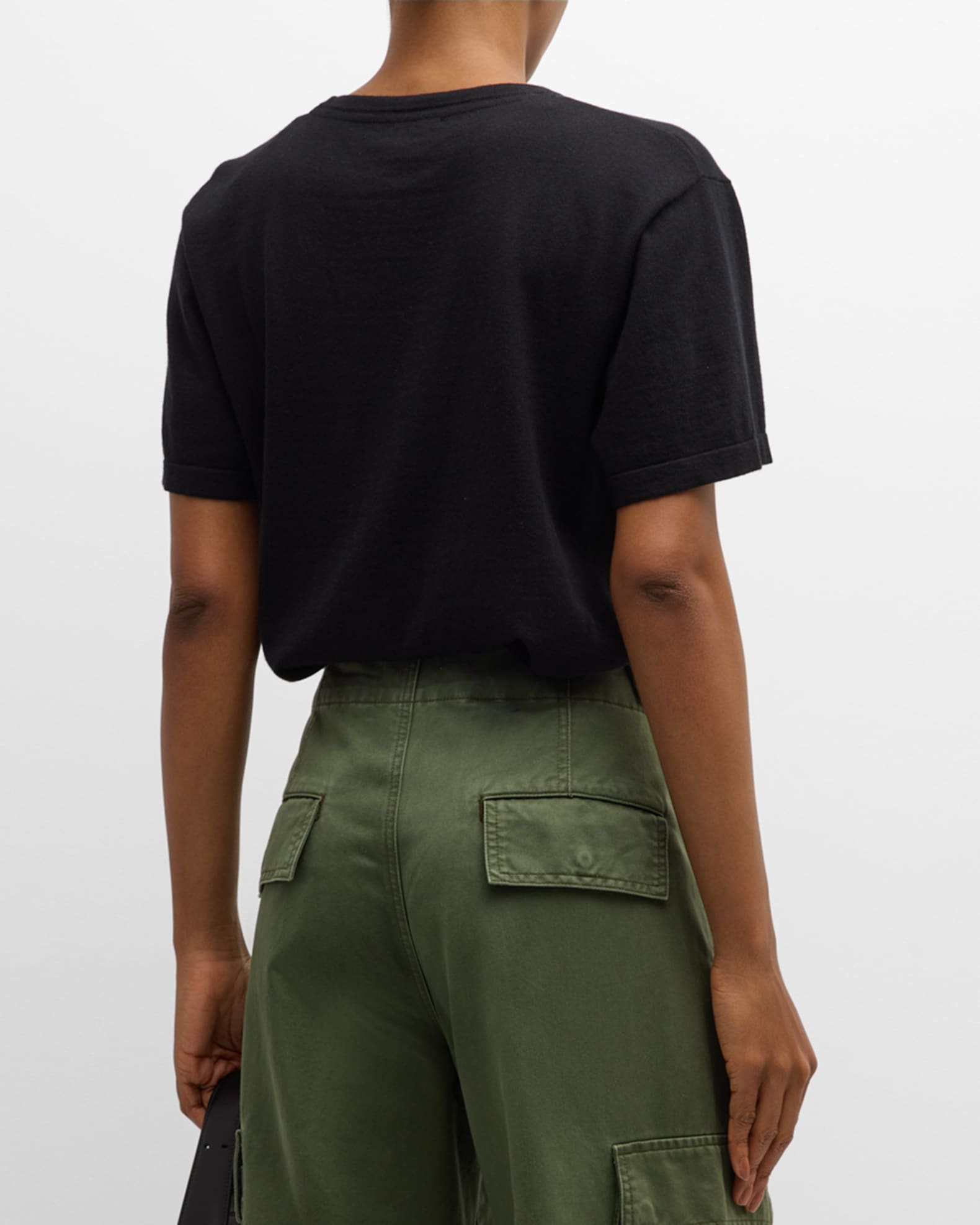 Rails Cotton Cashmere Crewneck T-Shirt | Neiman Marcus