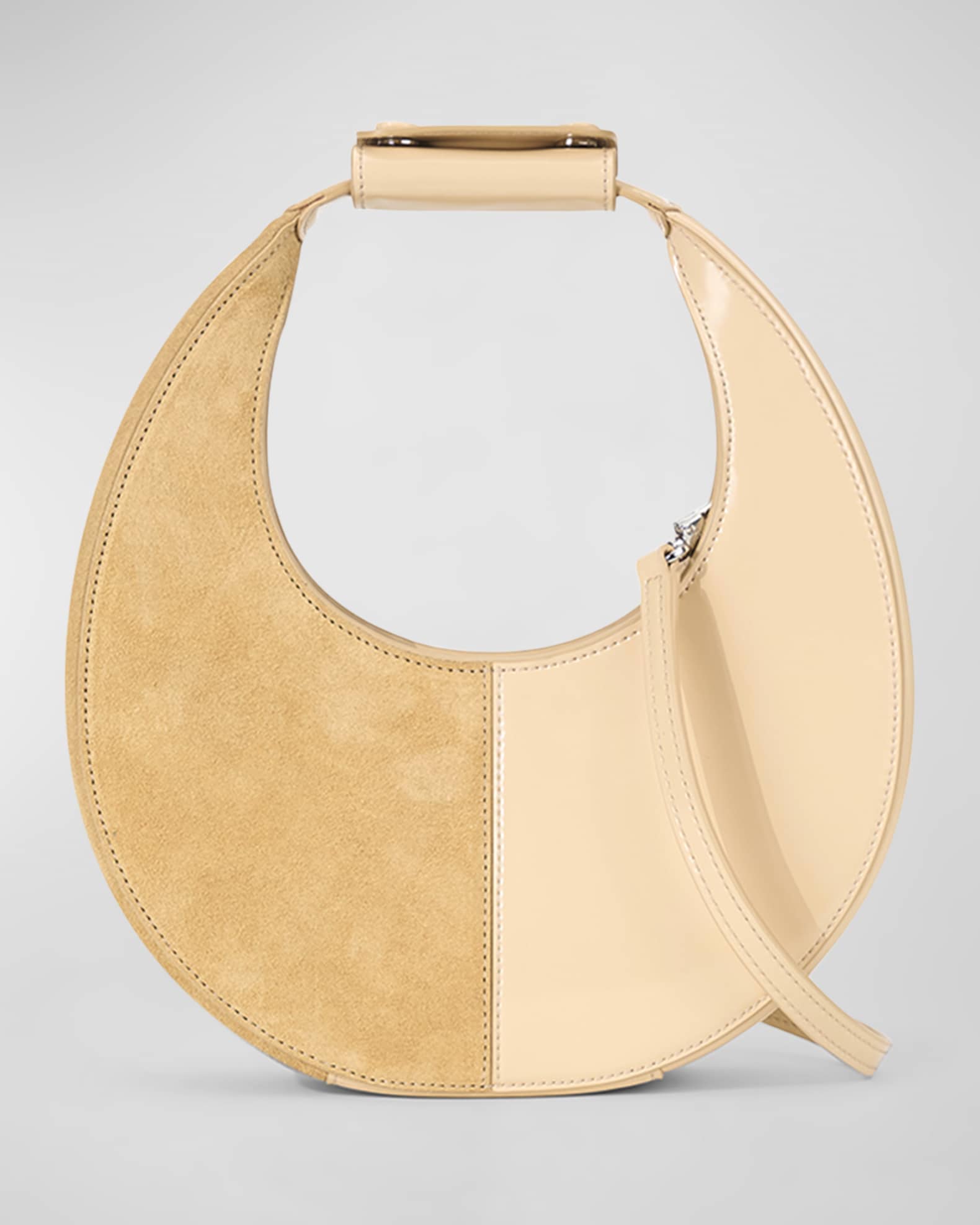 STAUD Moon Split Mini Top-Handle Bag | Neiman Marcus