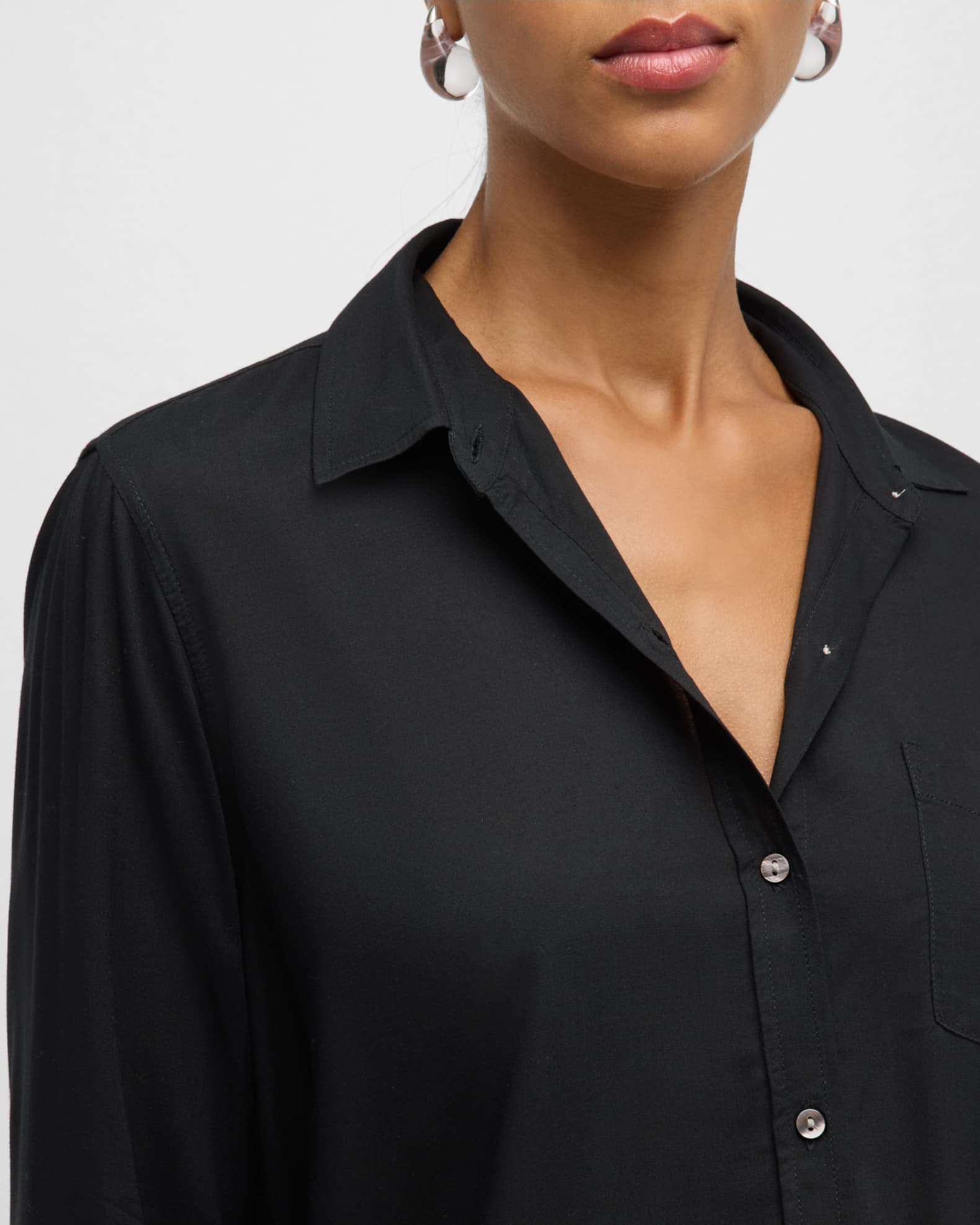 Rails Wren Button-Front Shirt | Neiman Marcus