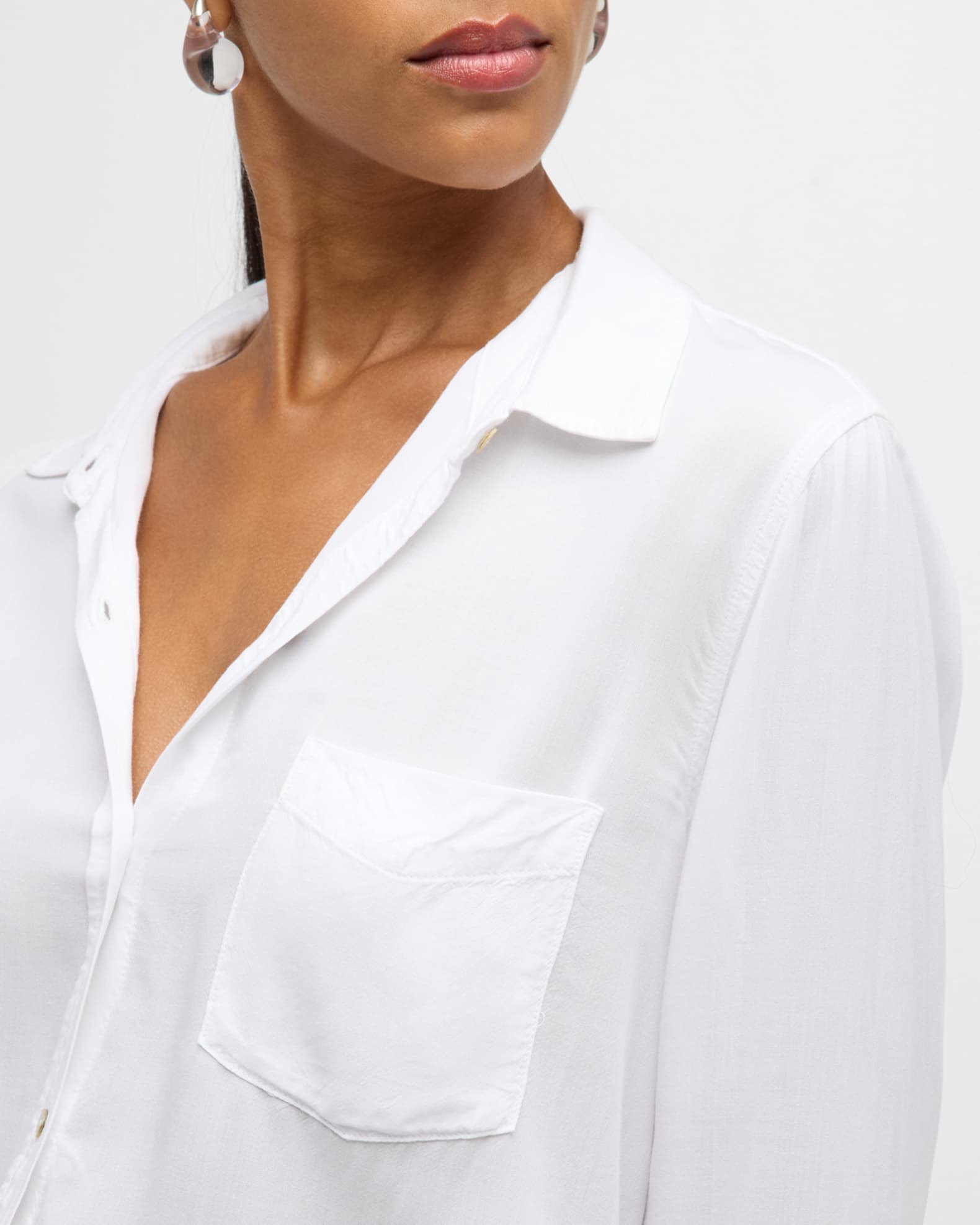 Rails Wren Button-Front Shirt | Neiman Marcus