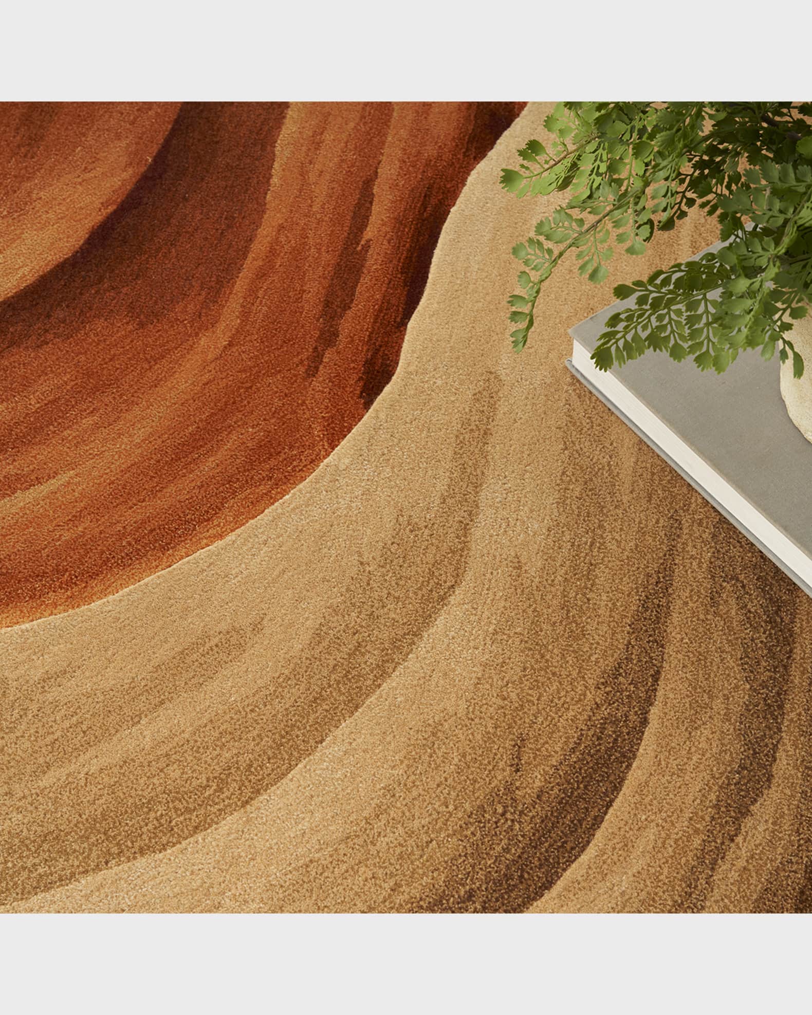 Modern Feather Hand-Tufted Rug | Neiman Marcus