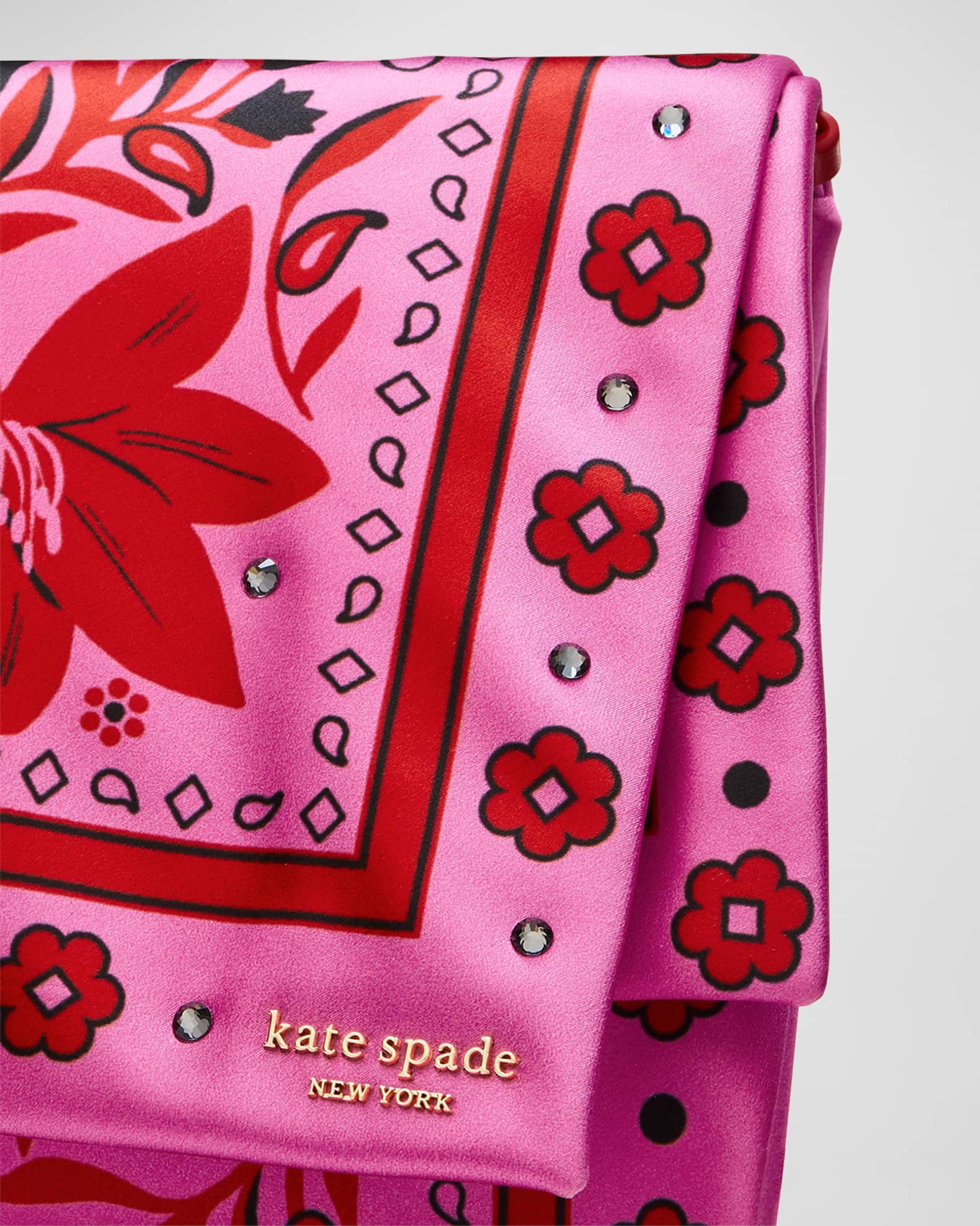 kate spade new york fold bandana printed fabric crossbody bag | Neiman ...