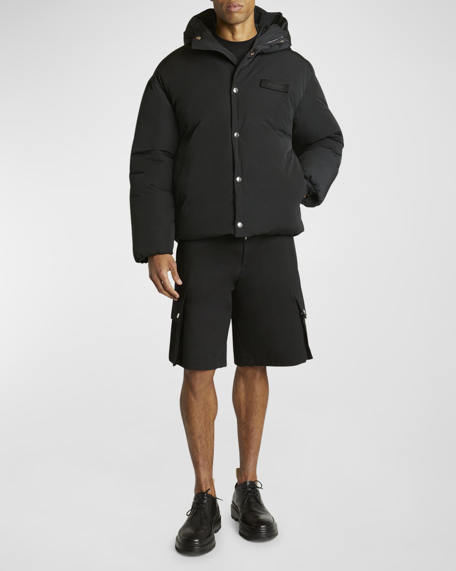Jacquemus Men's La Doudoune Hooded Puffer Jacket | Neiman Marcus