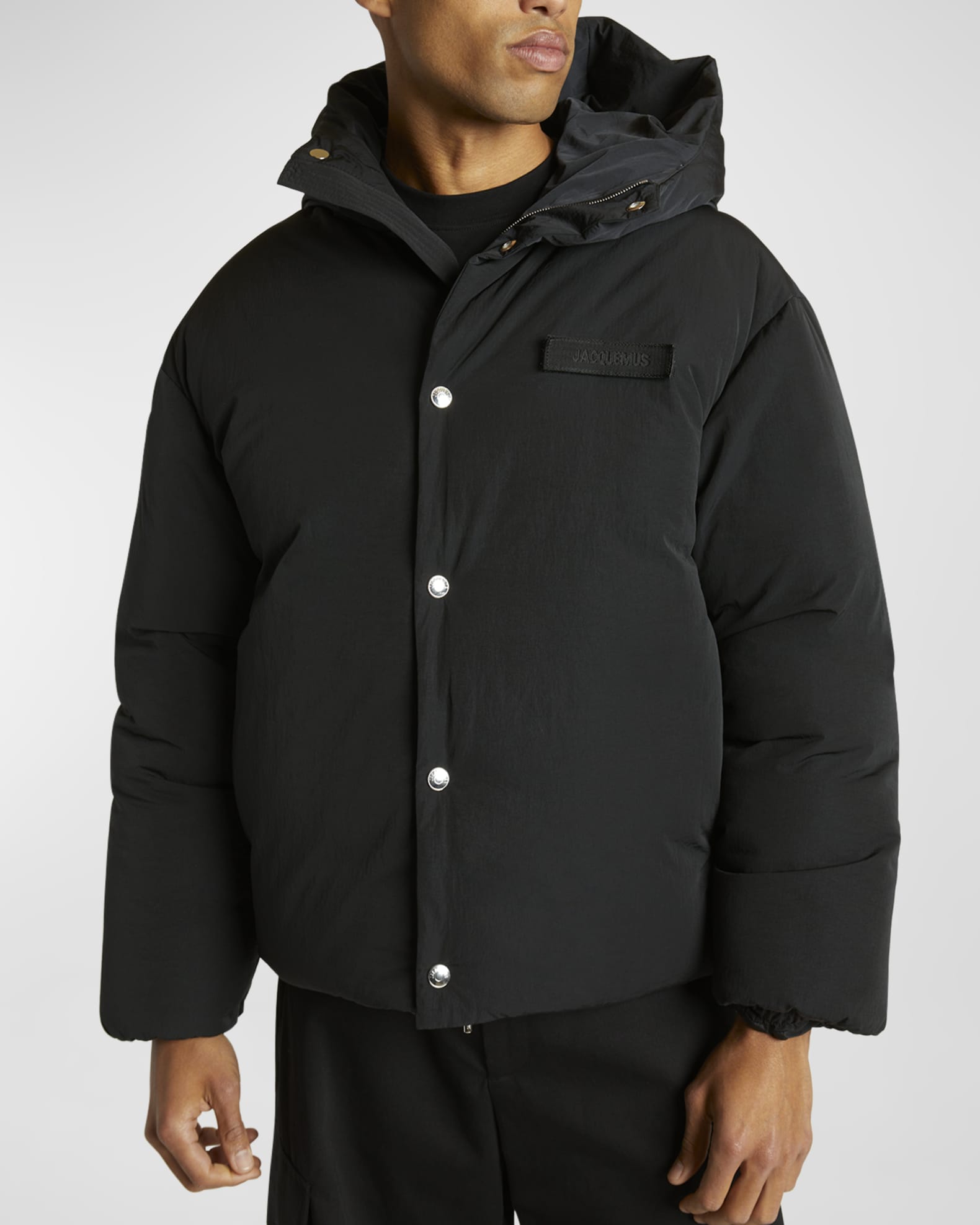 Jacquemus Men's La Doudoune Hooded Puffer Jacket | Neiman Marcus