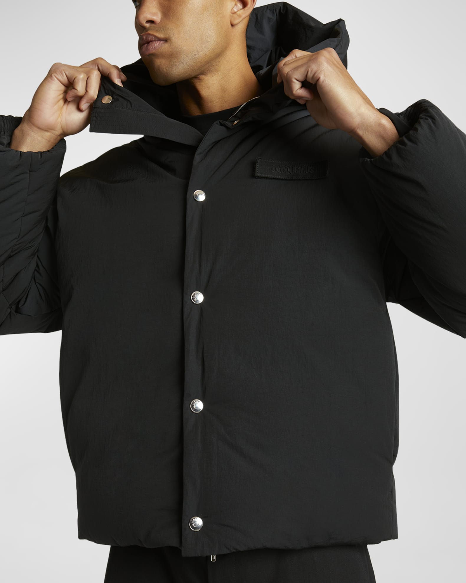 Jacquemus Men's La Doudoune Hooded Puffer Jacket | Neiman Marcus