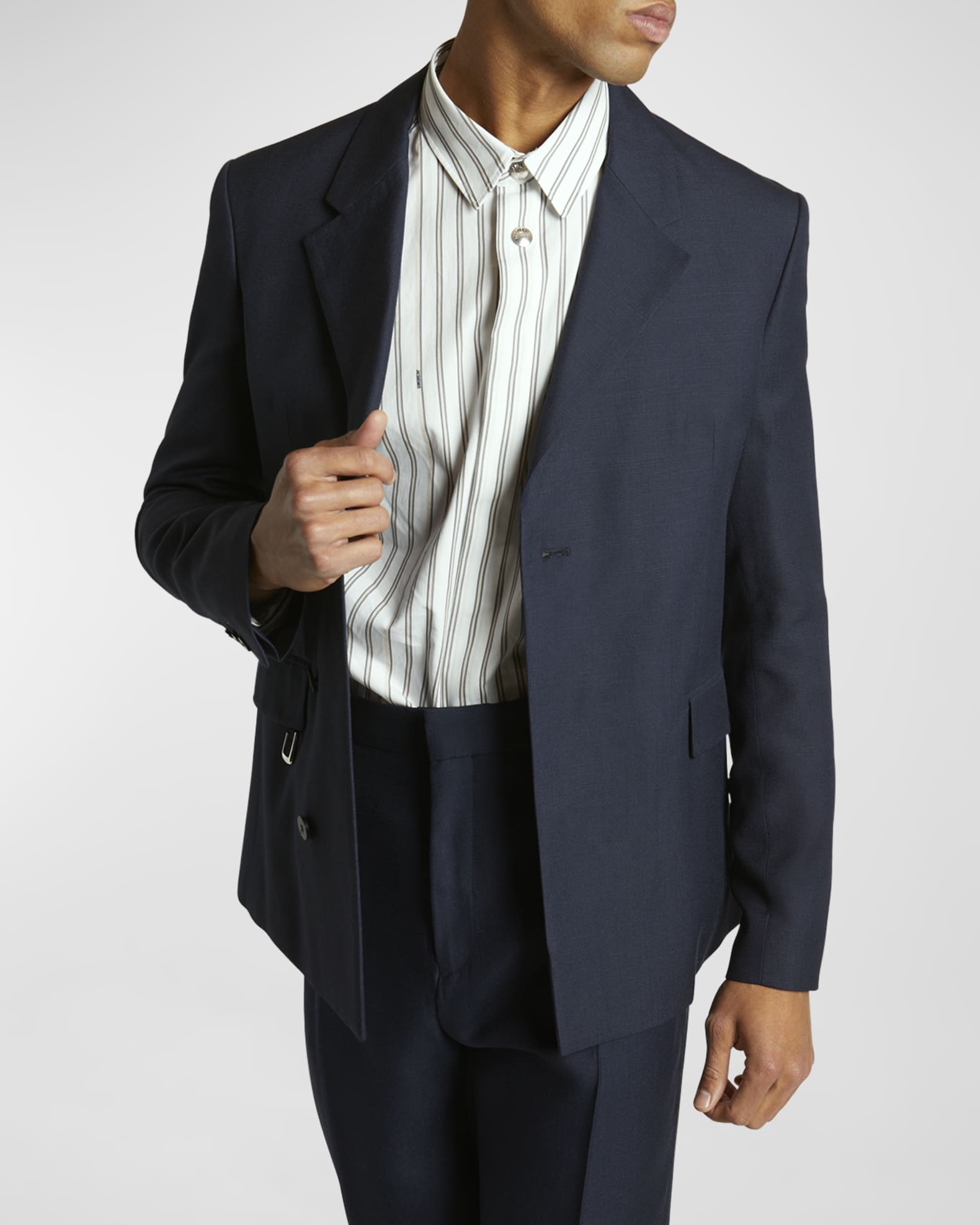 Jacquemus Men's Double-Breasted Blazer | Neiman Marcus