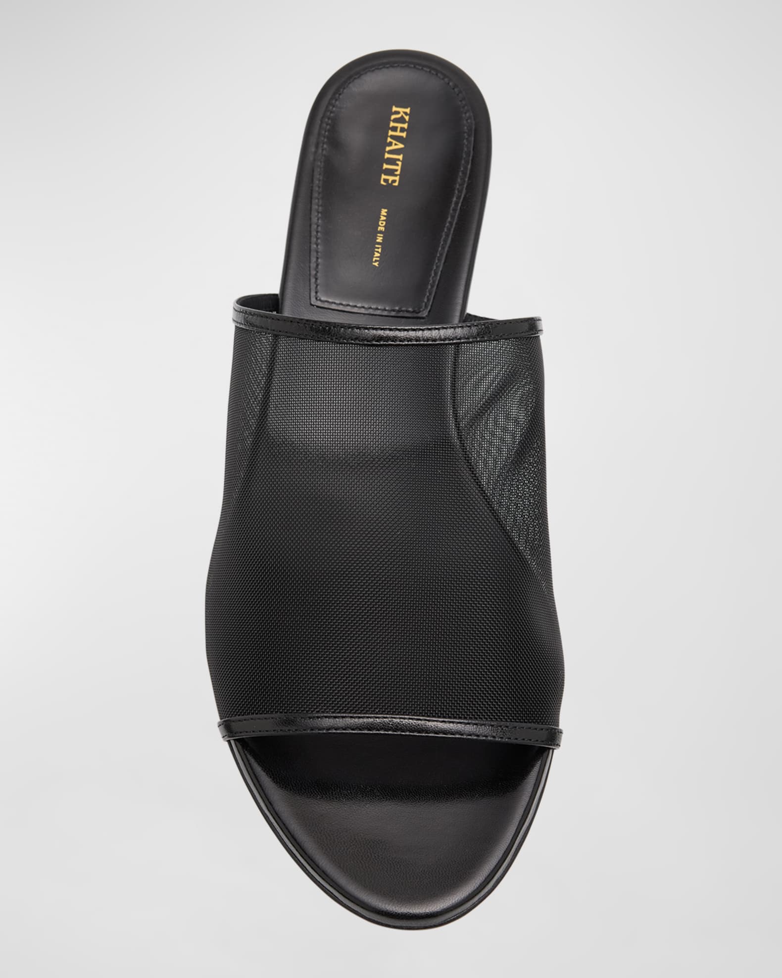 Khaite Marion Mesh Slide Sandals | Neiman Marcus