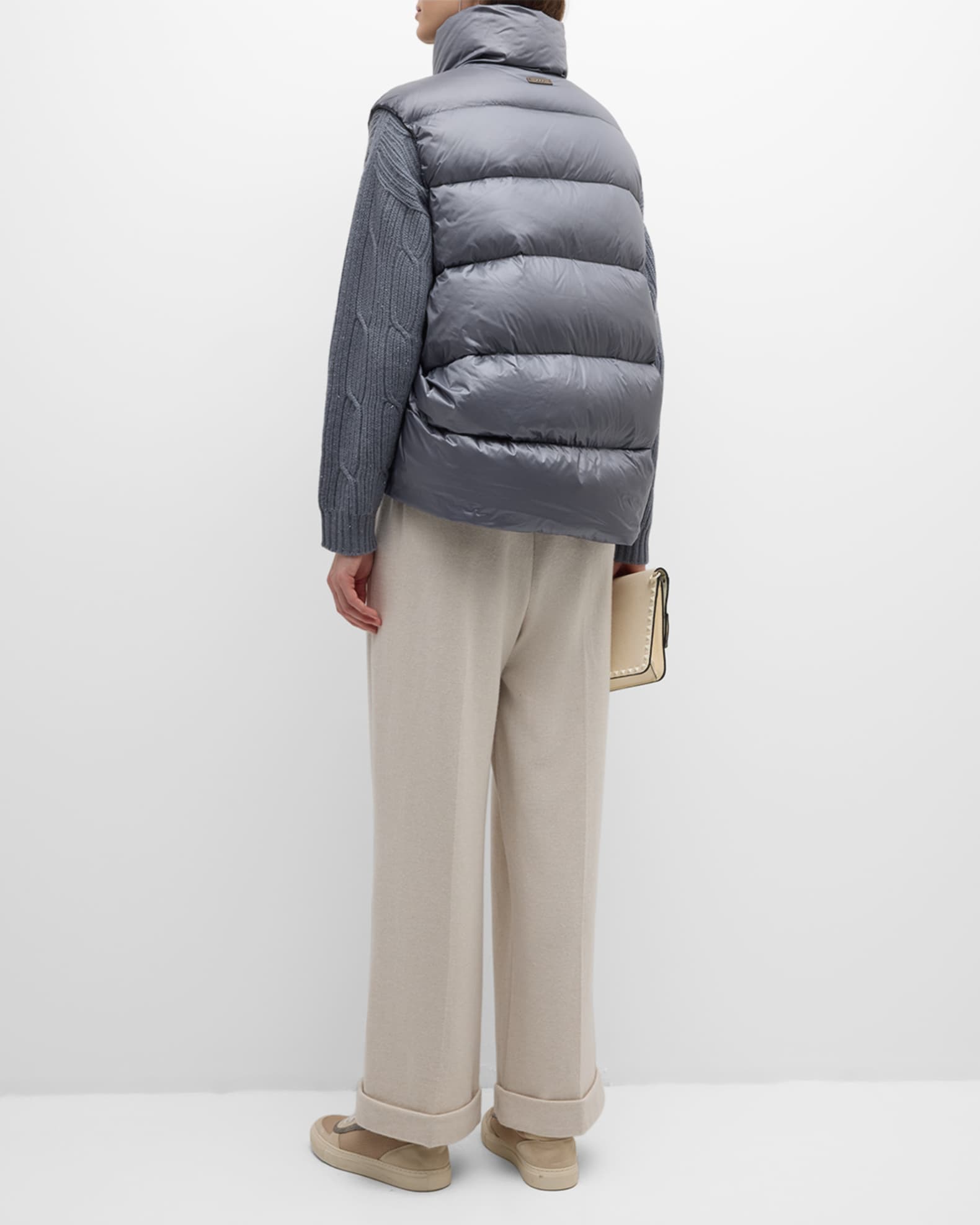 Peserico Cable-Knit Turtleneck Sweater | Neiman Marcus