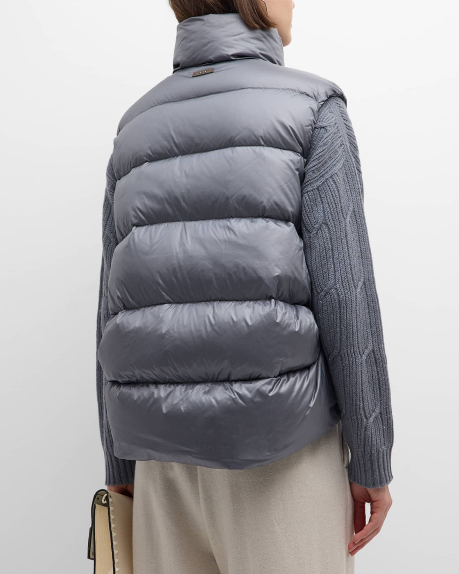 Peserico Chain-Trim Puffer Vest | Neiman Marcus