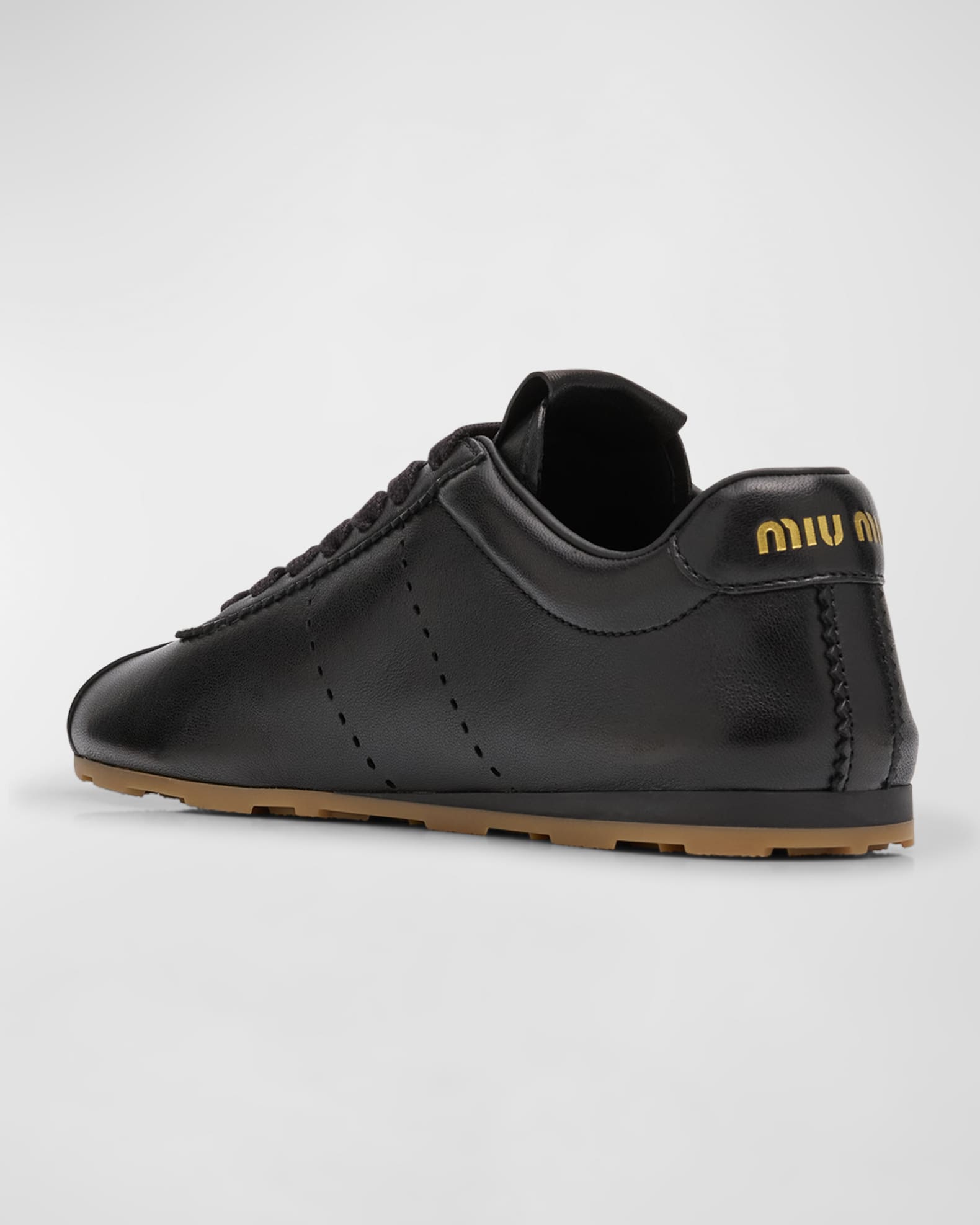 Miu Miu Leather Retro Runner Sneakers | Neiman Marcus