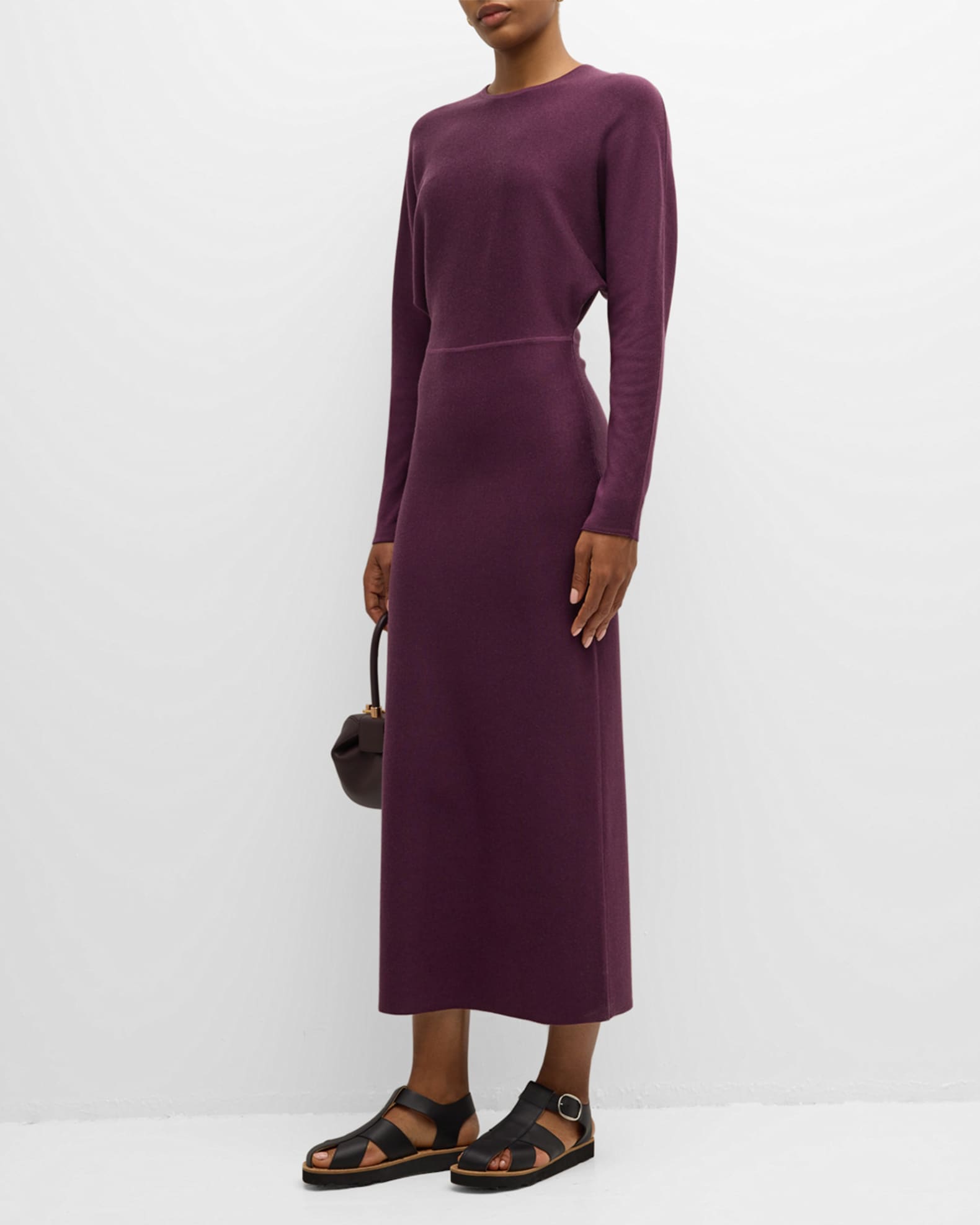 Gabriela Hearst Semaine Batwing-Sleeve Cashmere Dress | Neiman Marcus