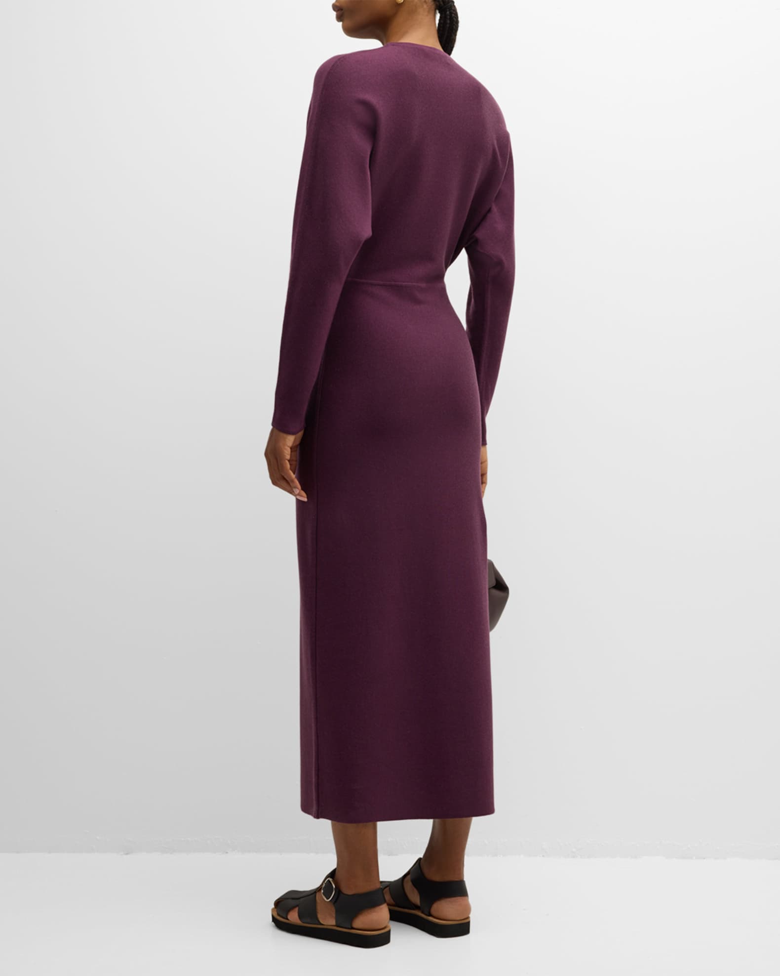 Gabriela Hearst Semaine Batwing-Sleeve Cashmere Dress | Neiman Marcus