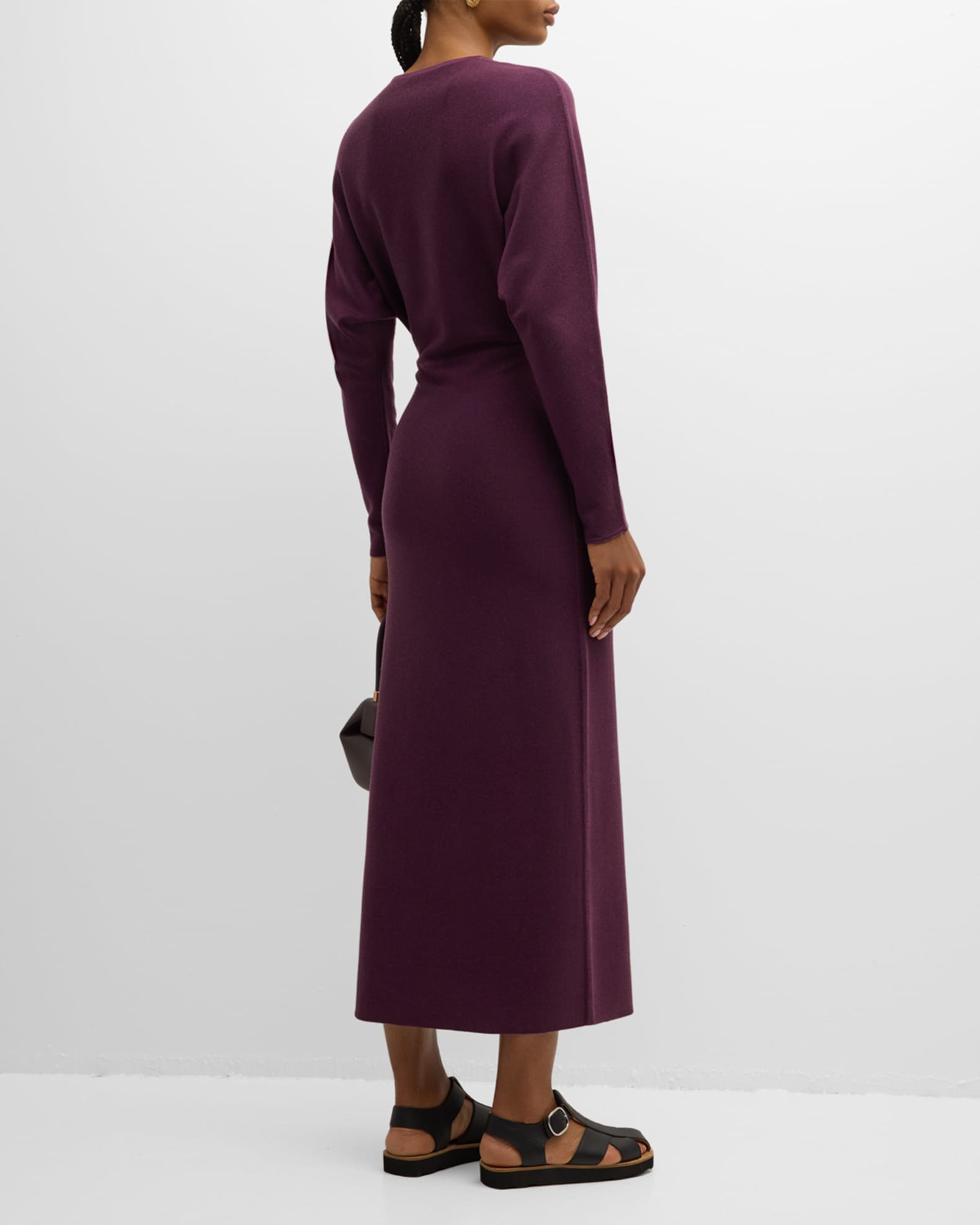Gabriela Hearst Semaine Batwing-Sleeve Cashmere Dress | Neiman Marcus