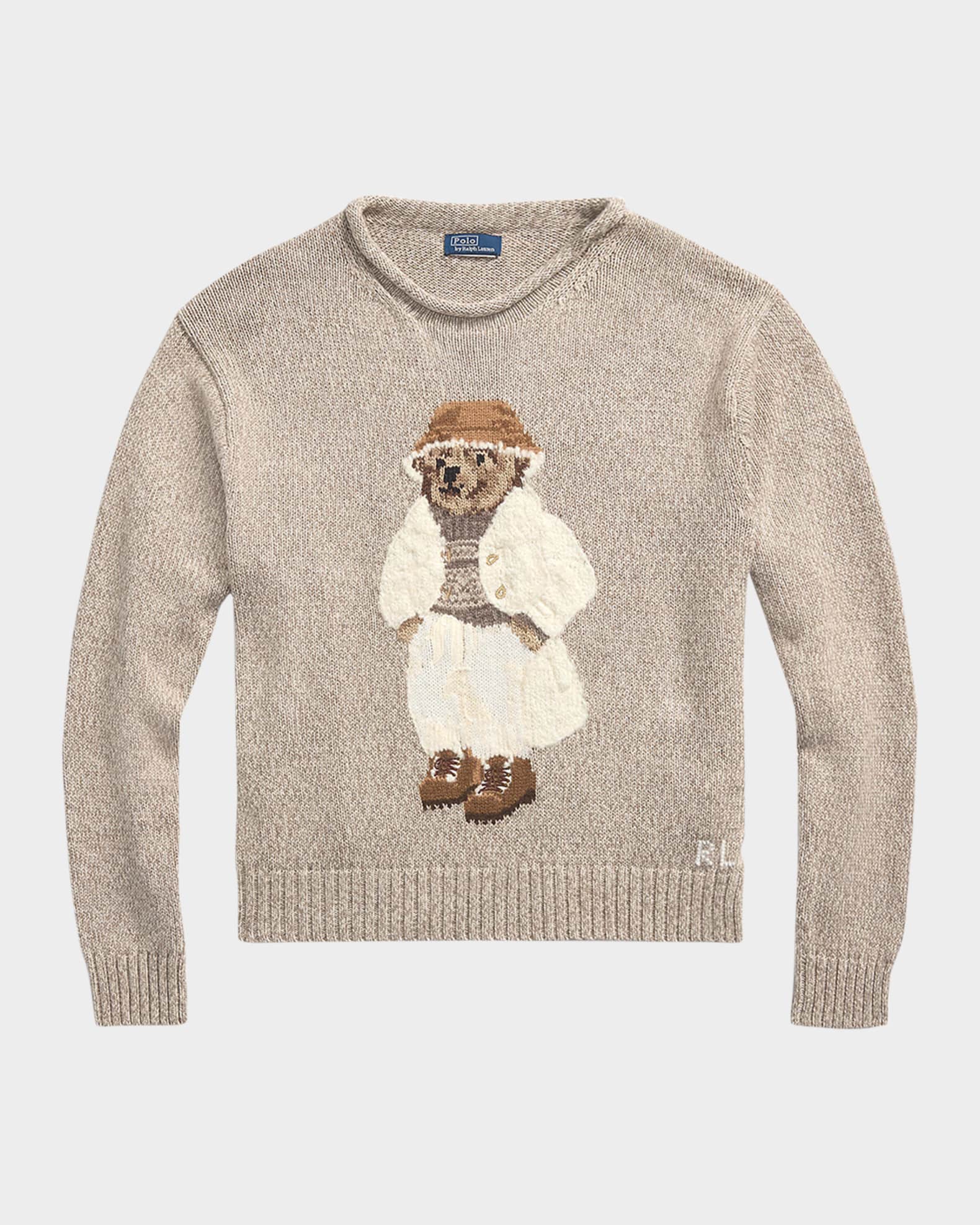 Polo Ralph Lauren Polo Bear Cotton Roll-Neck Sweater | Neiman Marcus
