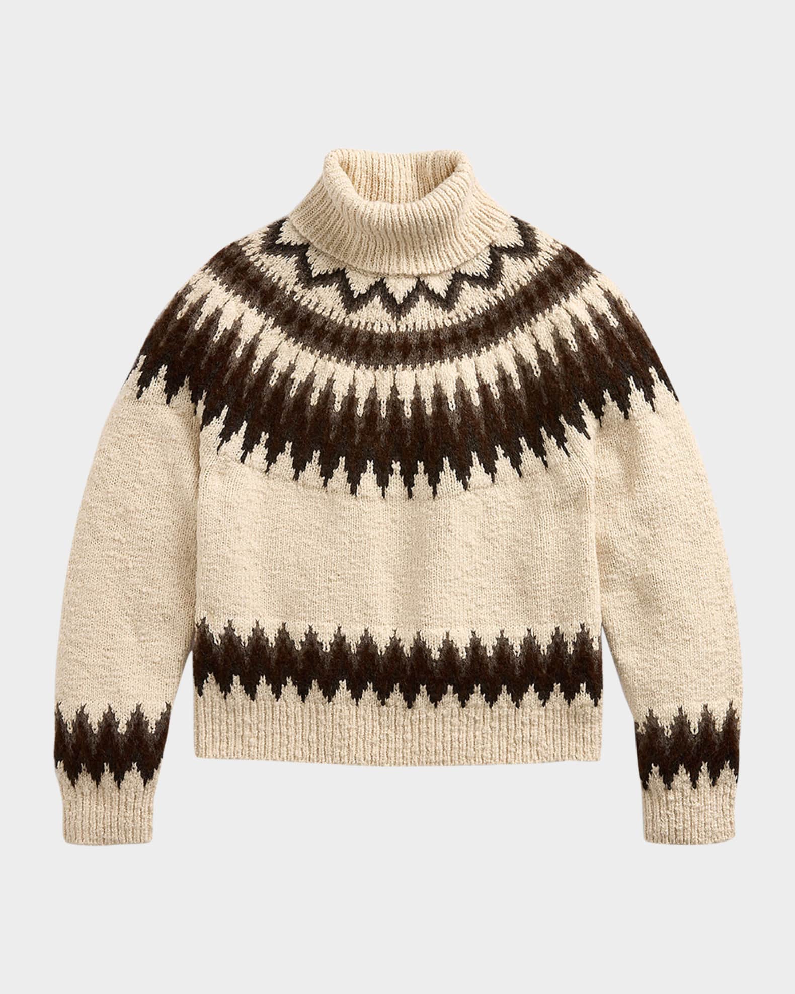 Polo Ralph Lauren Fair Isle Wool-Blend Turtleneck | Neiman Marcus
