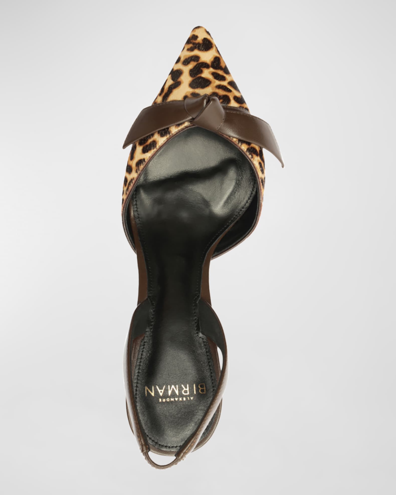 Alexandre Birman Clarita Bell Leopard Bow Halter Pumps | Neiman Marcus