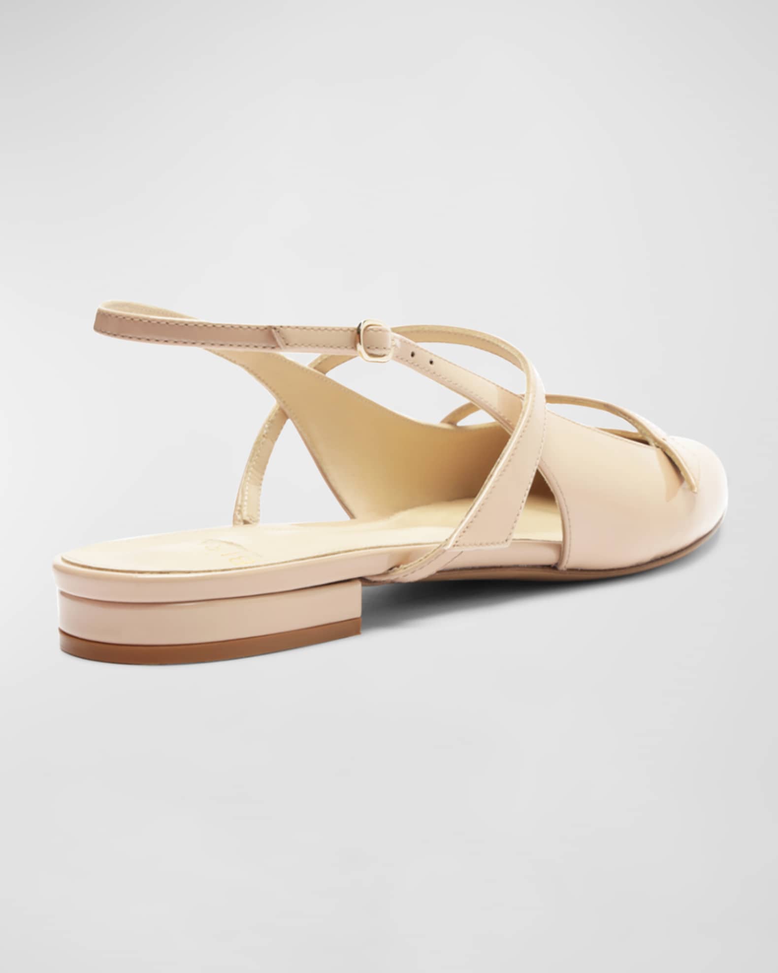 Alexandre Birman Tita Patent Slingback Ballerina Flats | Neiman Marcus