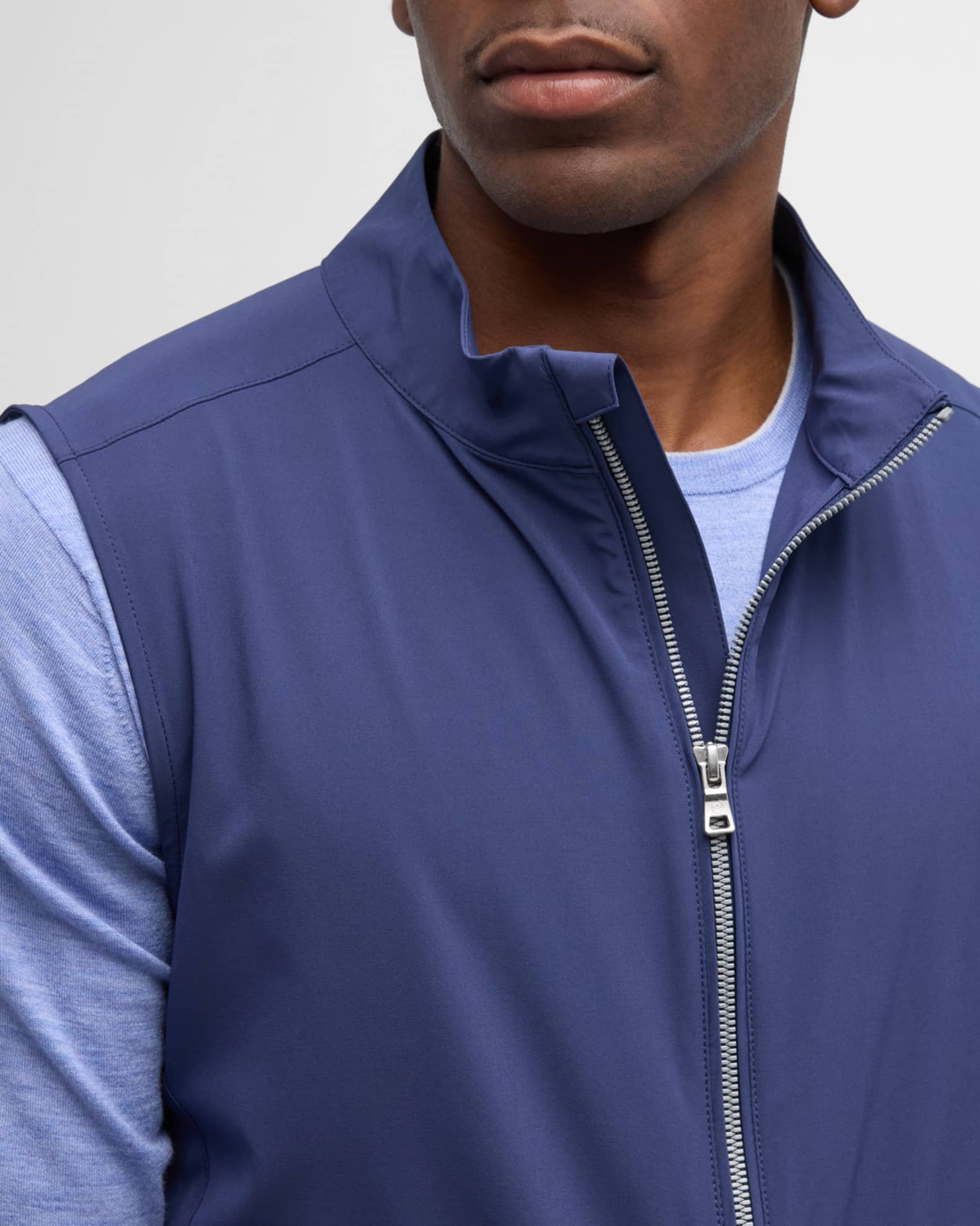 Peter Millar Men's Contour Full-Zip Vest | Neiman Marcus