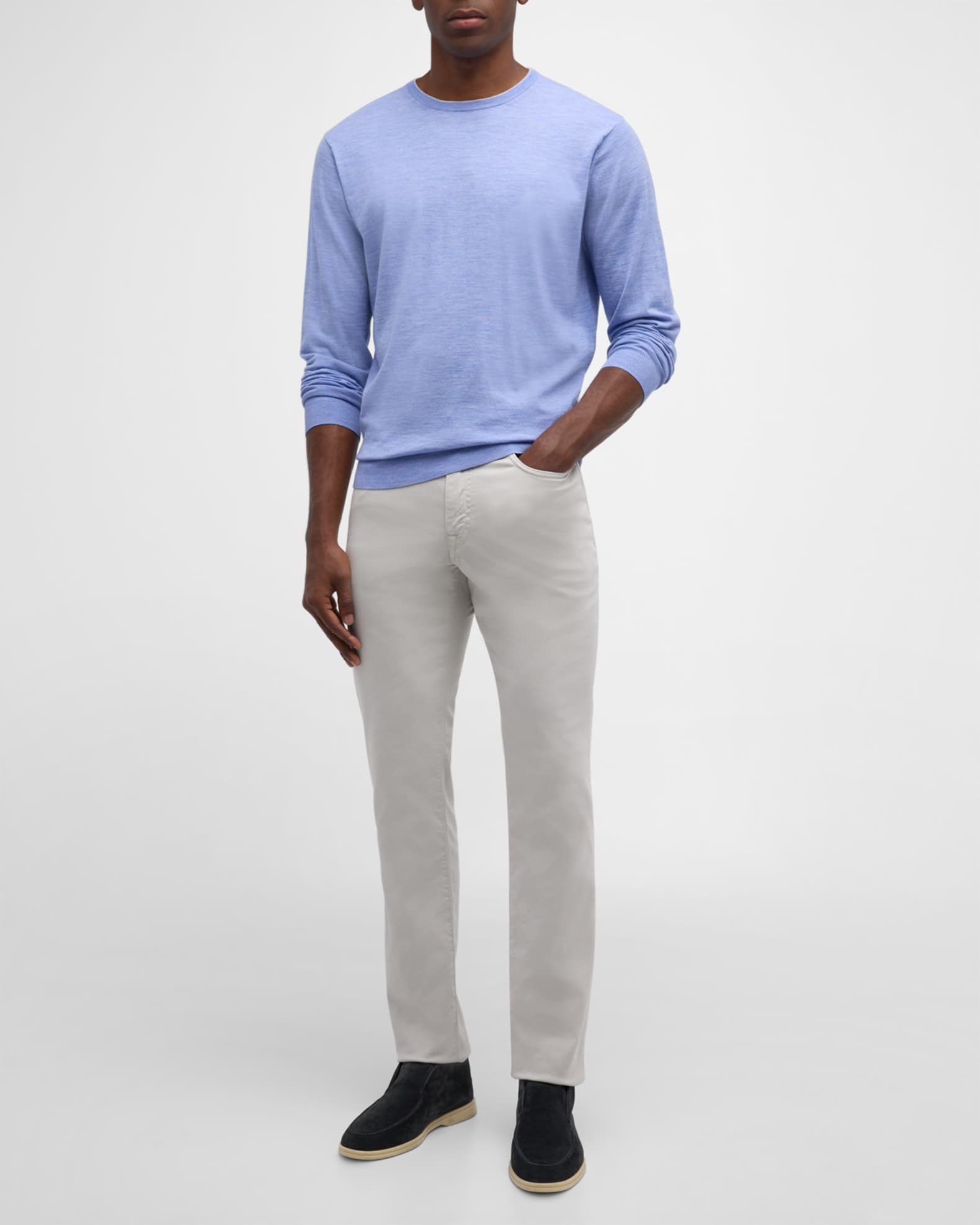 Peter Millar Men's Excursionist Flex Crewneck Sweater | Neiman Marcus