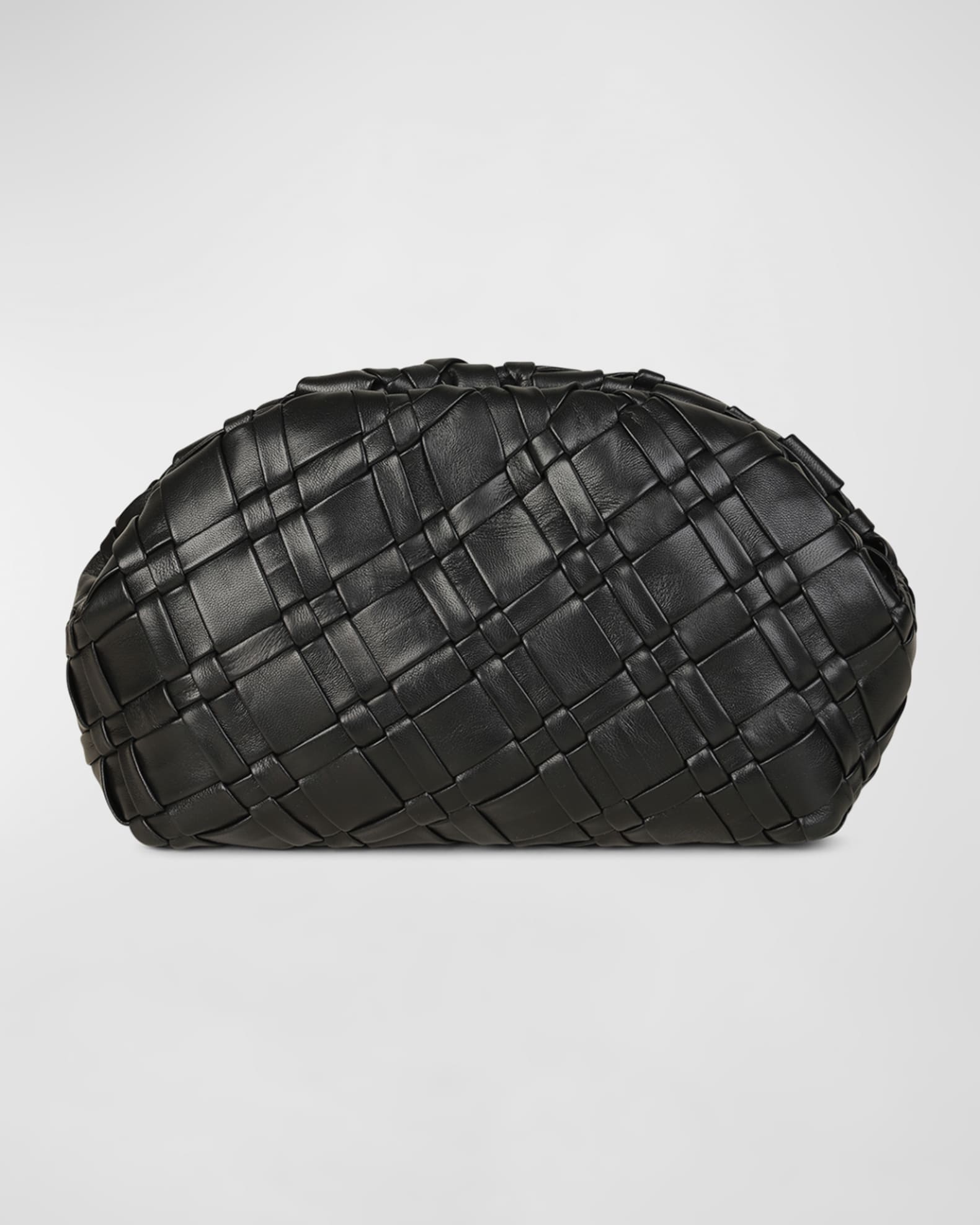 Rafe Aya Frame Woven Leather Clutch Bag | Neiman Marcus
