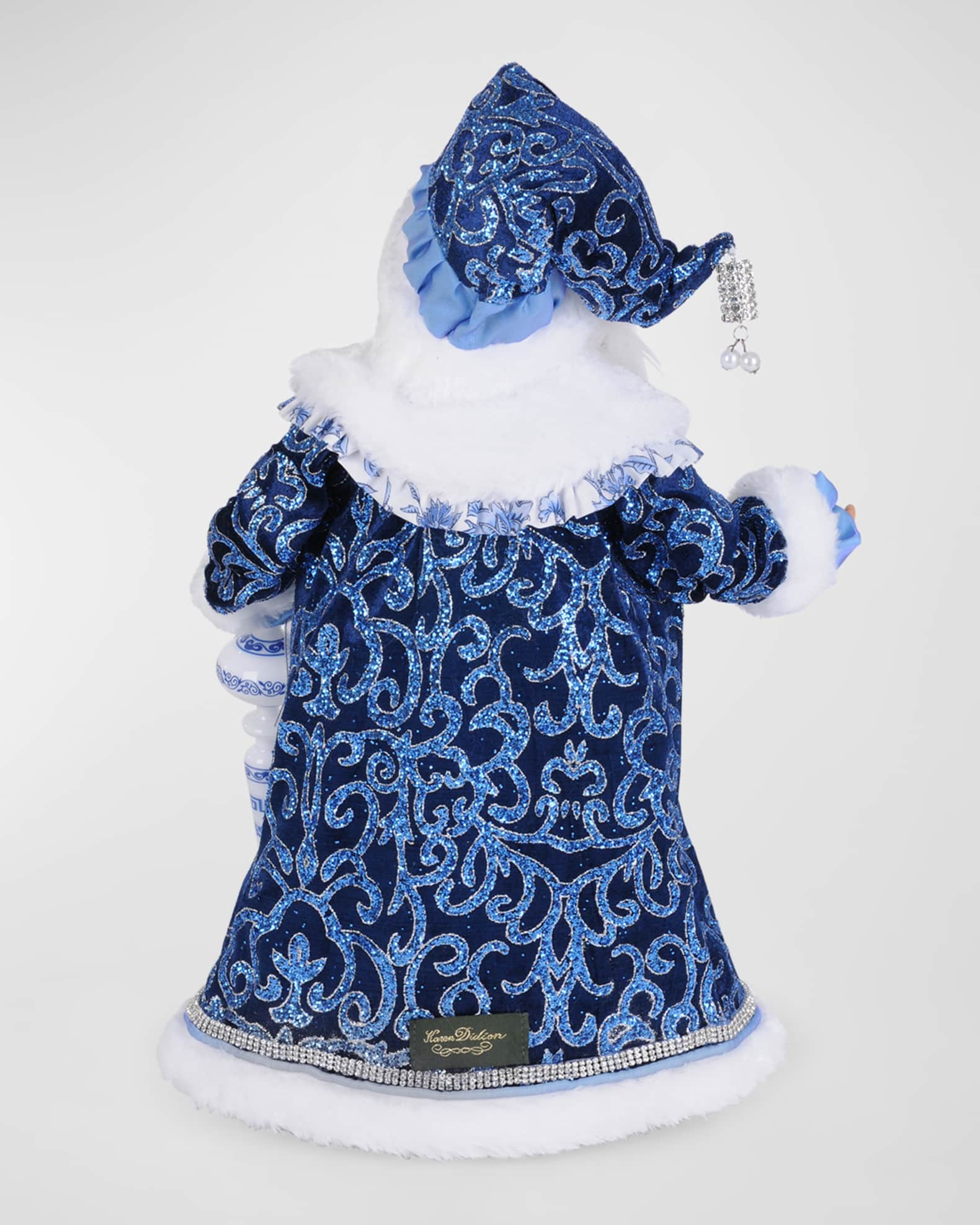 Karen Didion Originals Jeweled Chinoiserie Santa Figure | Neiman Marcus