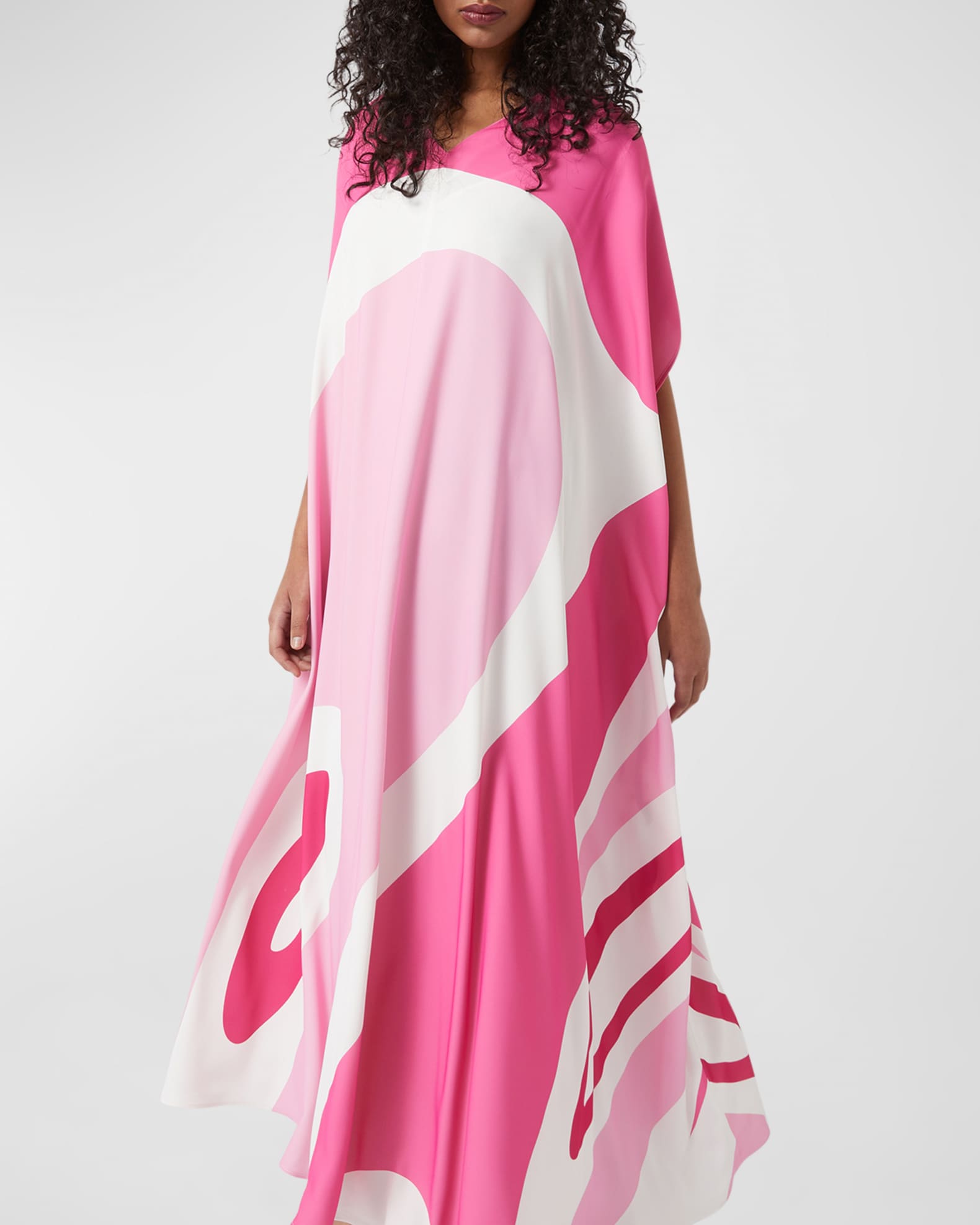 Marina Rinaldi Plus Size Teramo Abstract-Print Maxi Dress | Neiman Marcus