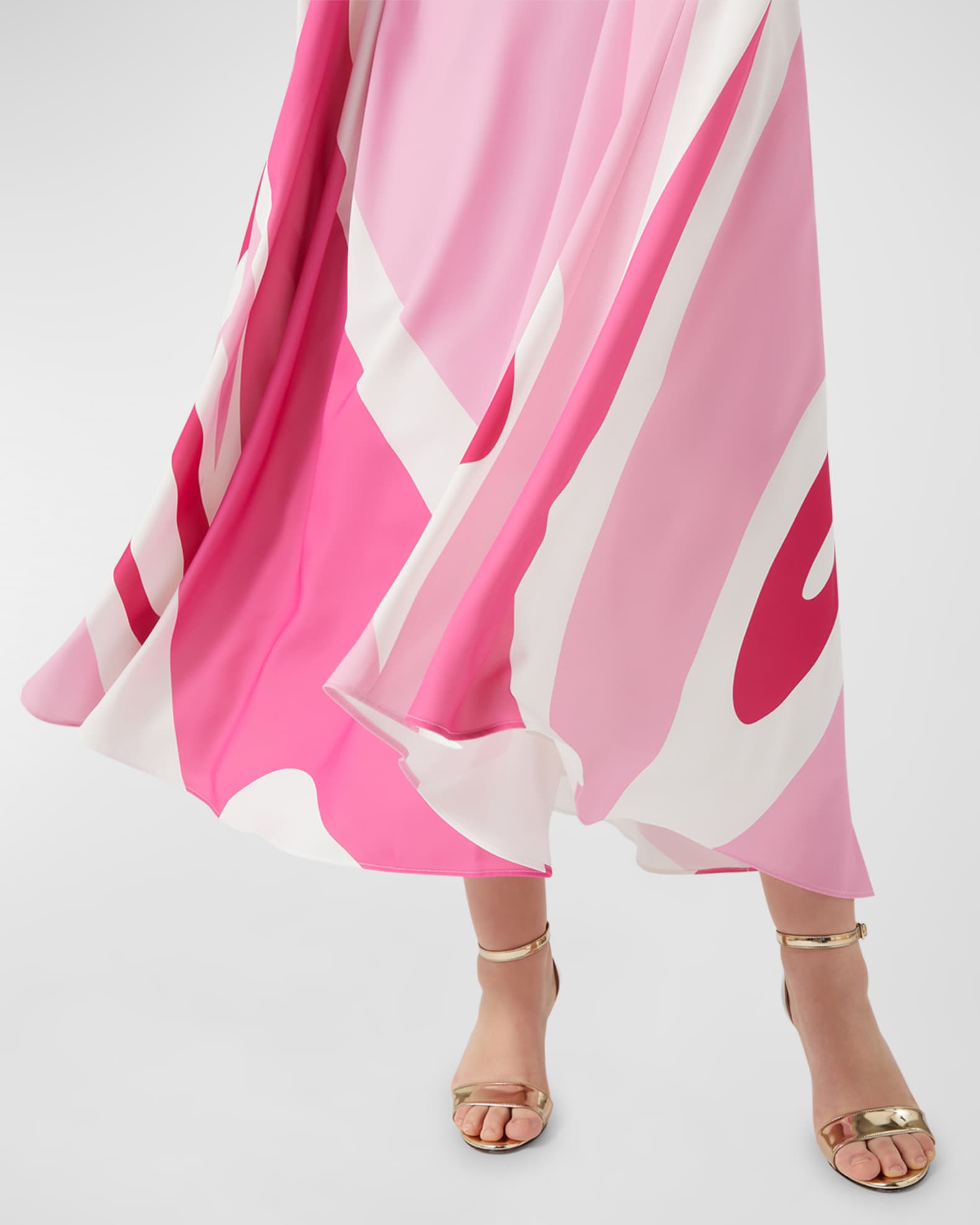Marina Rinaldi Plus Size Teramo Abstract-Print Maxi Dress | Neiman Marcus