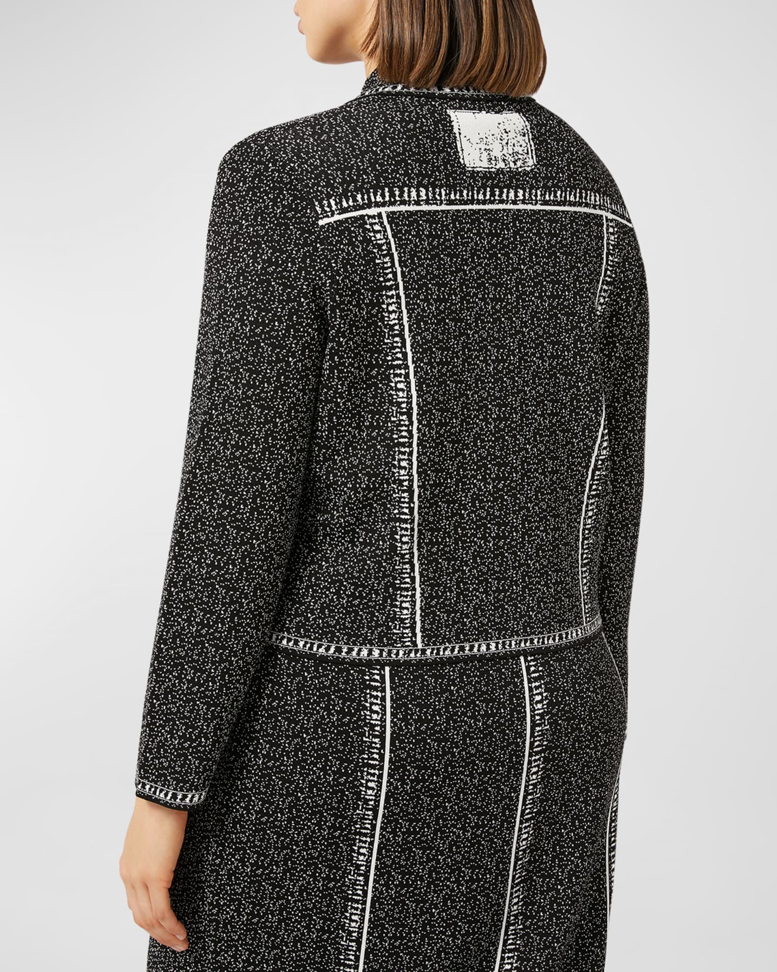 Marina Rinaldi Plus Size Fiordi Speckled Knit Cardigan | Neiman Marcus