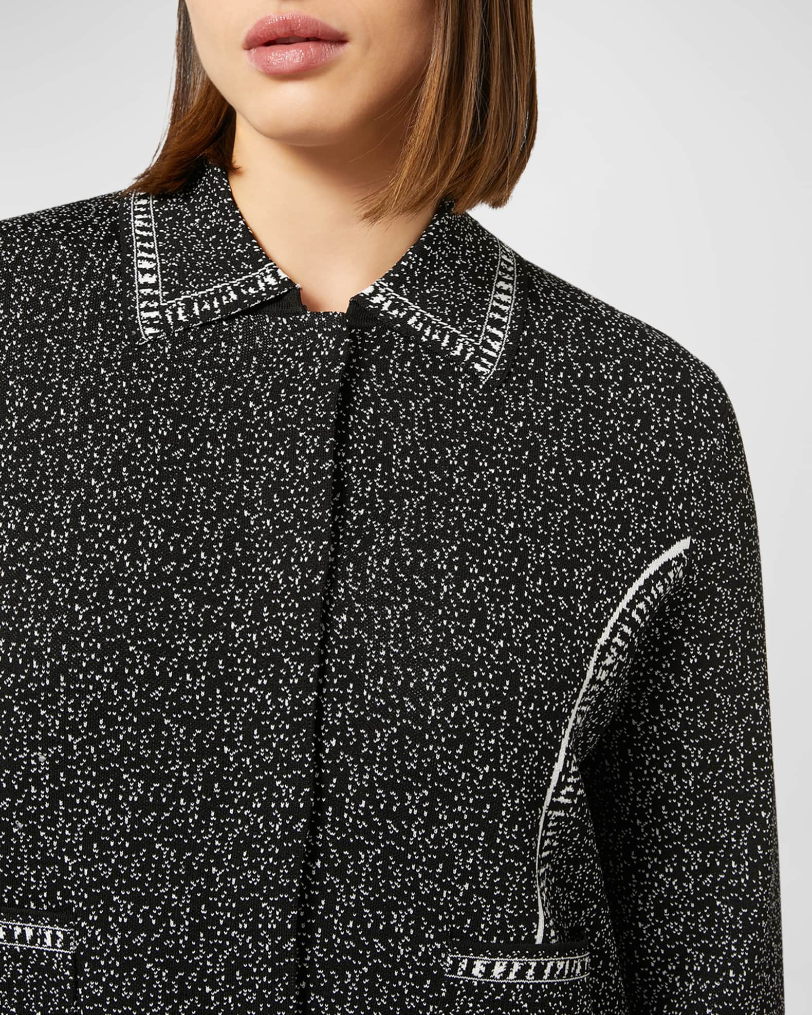 Marina Rinaldi Plus Size Fiordi Speckled Knit Cardigan | Neiman Marcus