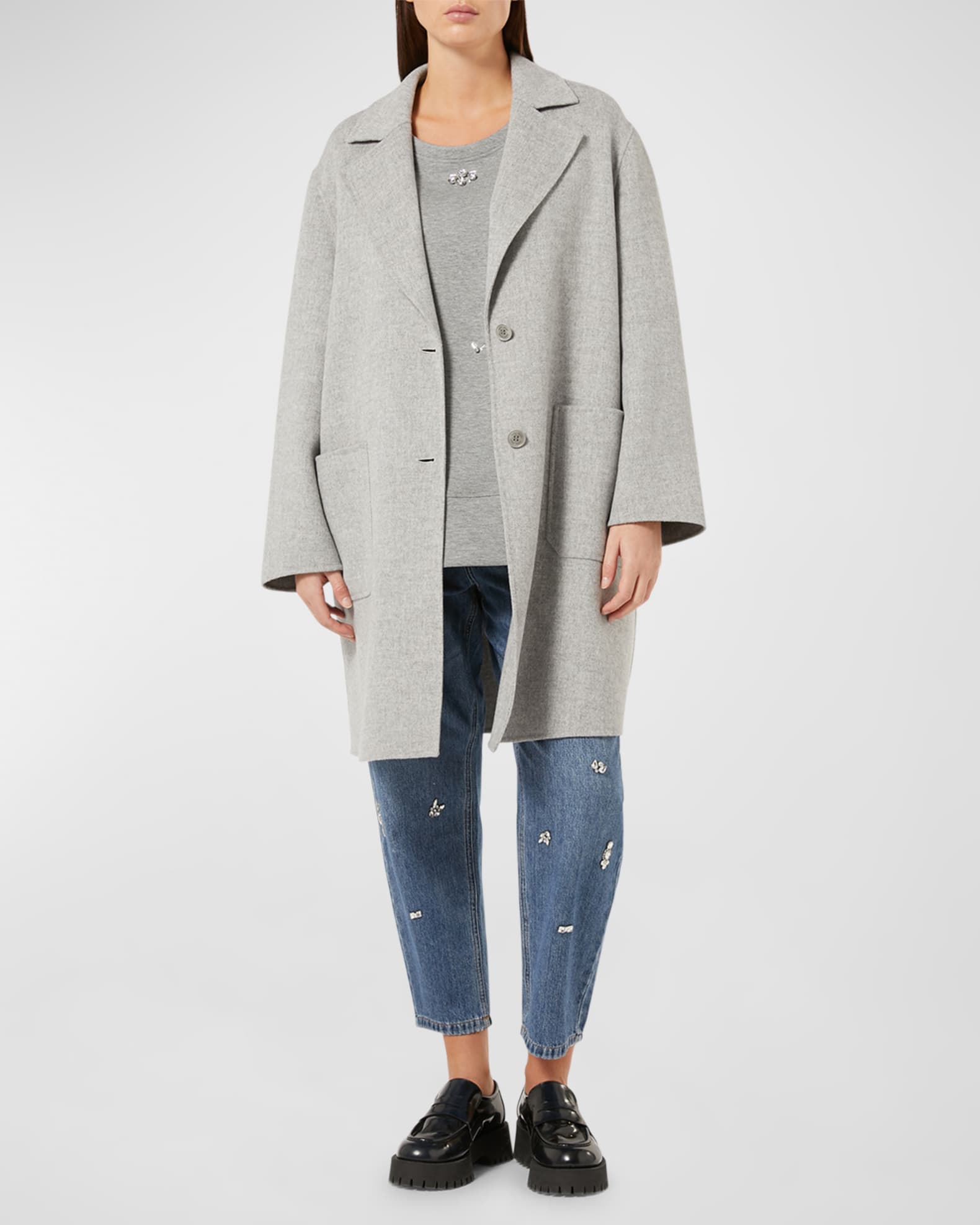 Marina Rinaldi Plus Size Crystal-Embellished T-Shirt | Neiman Marcus