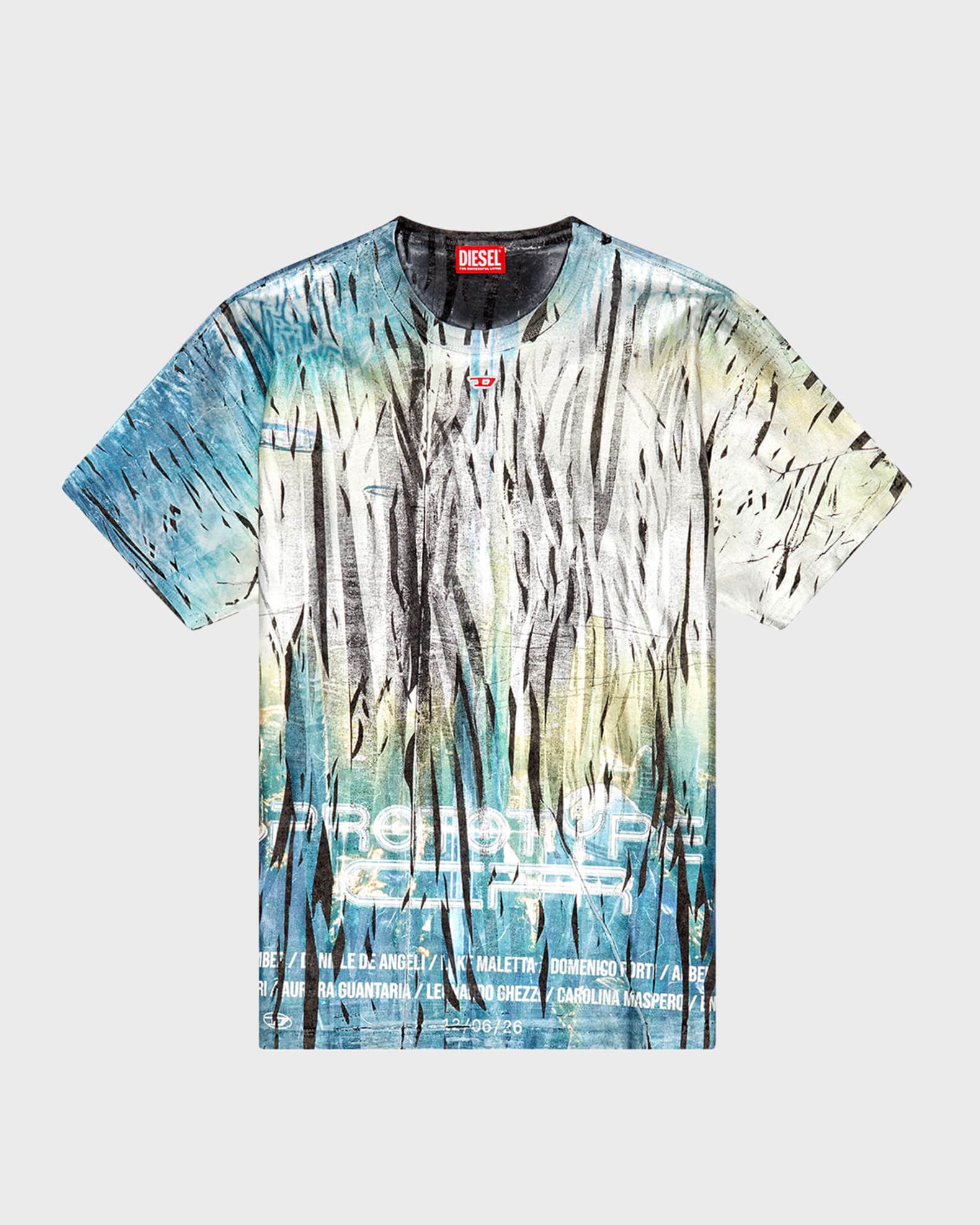 Diesel Men's T-Bord-Q1 Metallic Graphic T-Shirt | Neiman Marcus