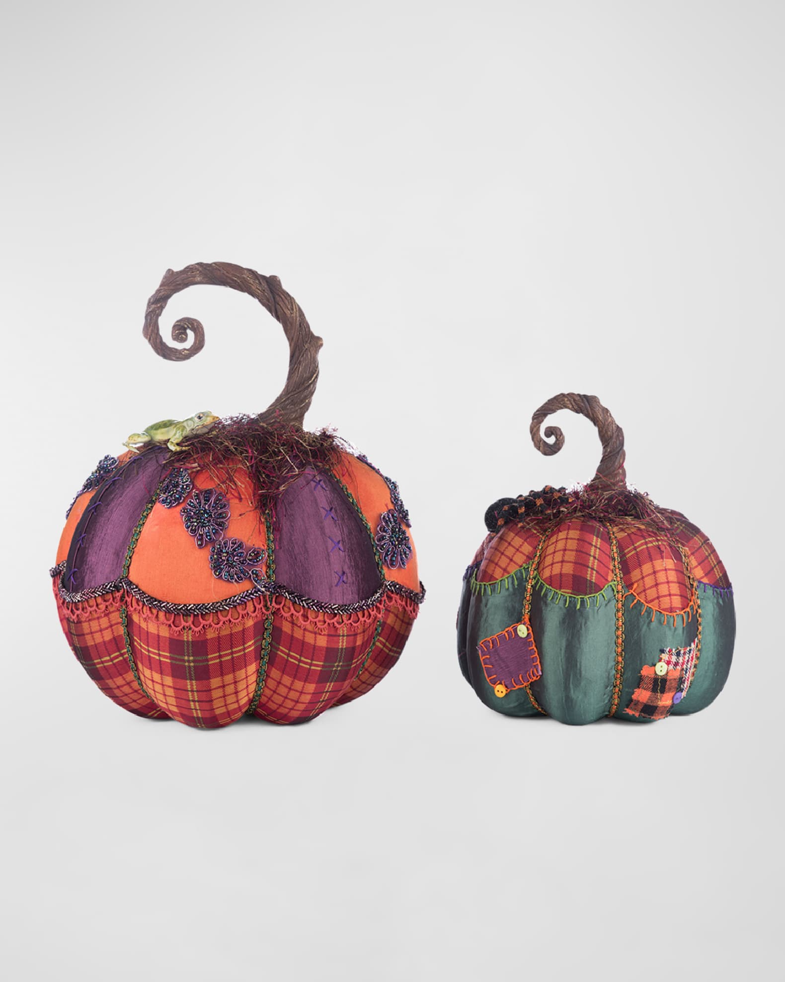 Katherine's Collection Broomstick Acres Pumpkins, Set of 2 | Neiman Marcus