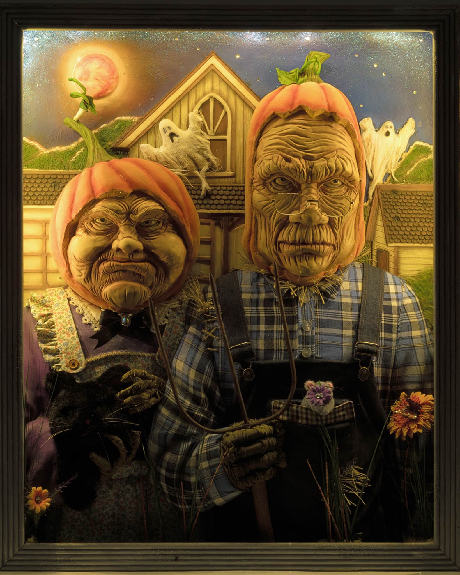 Katherine's Collection American Gothic Pumpkin Wall Piece | Neiman Marcus