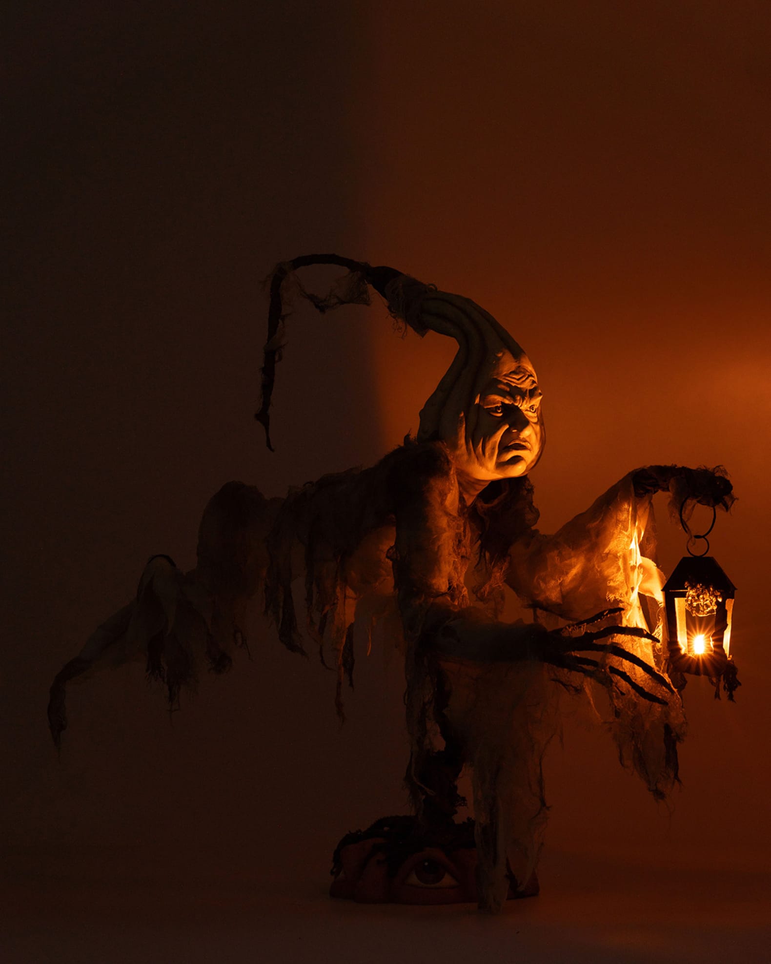 Katherine's Collection Jacks and Cats Flying Ghost With Gourd Head ...