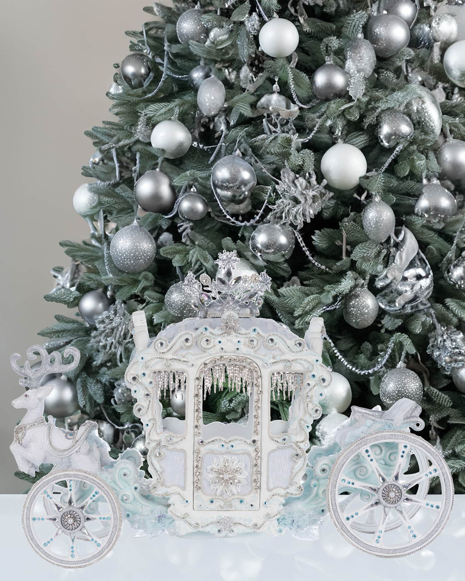 Katherine's Collection Snowflake Carriage Christmas Decor | Neiman Marcus