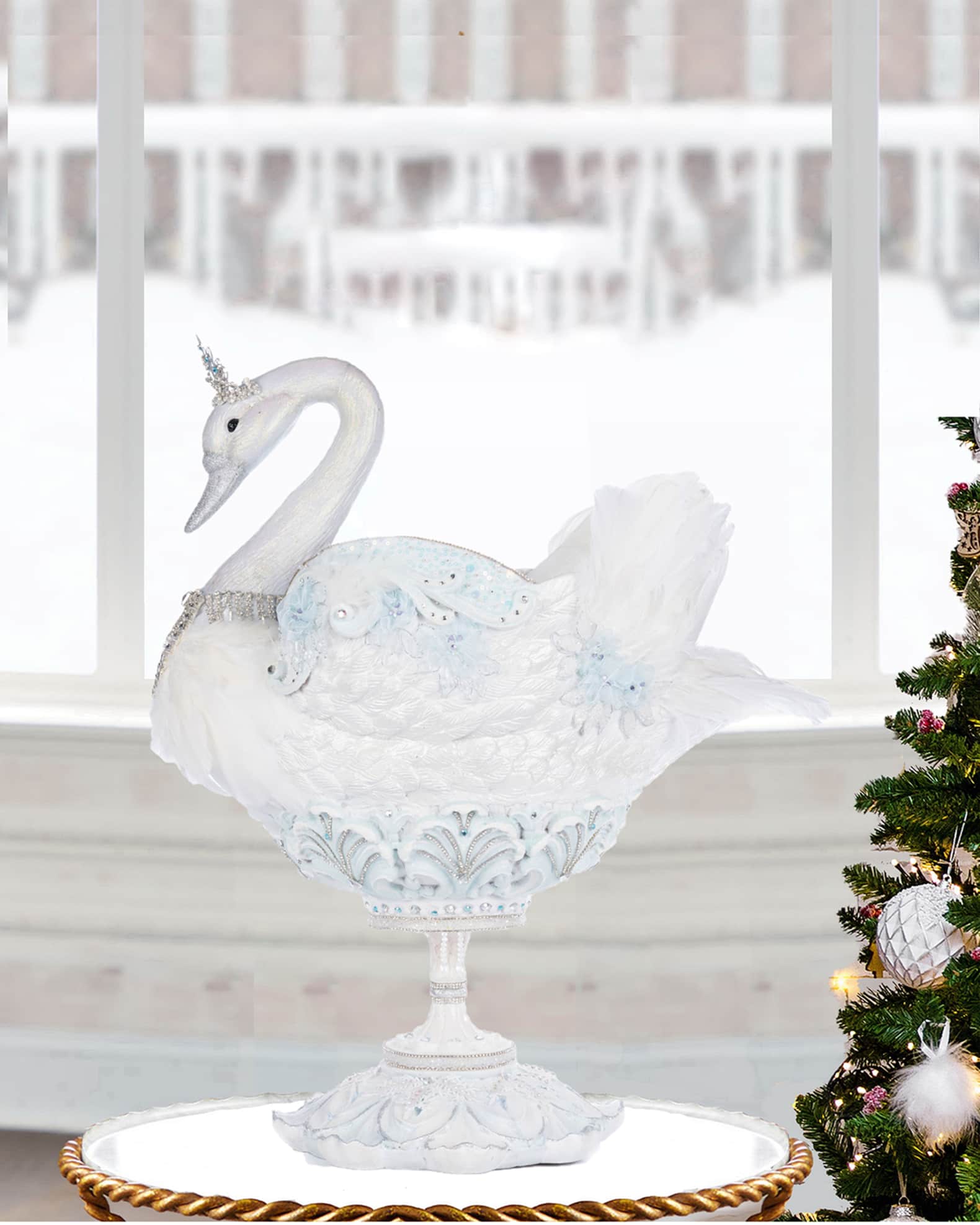 Katherine's Collection Shimmering Swan Bowl | Neiman Marcus