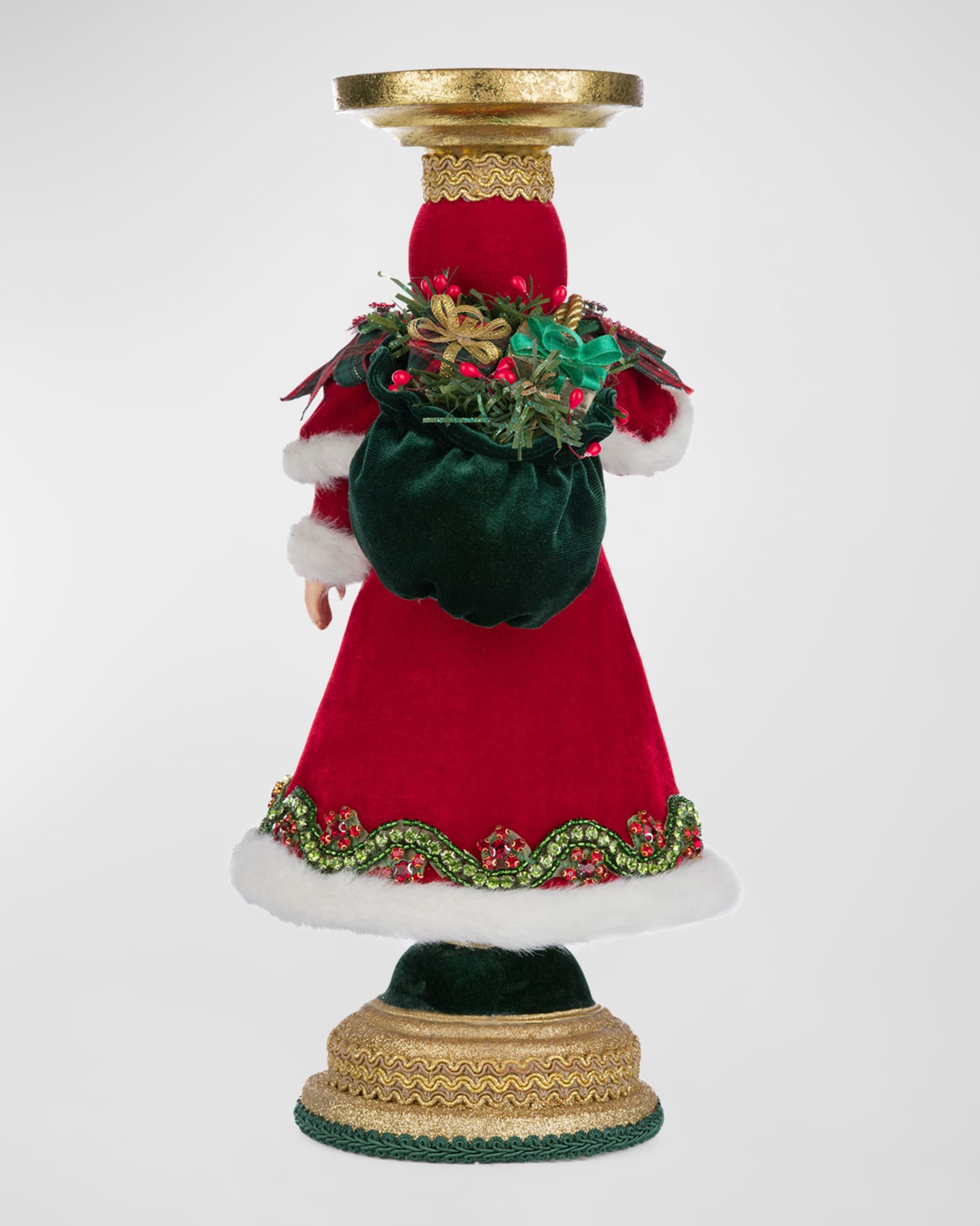 Katherine's Collection Holiday Magic Santa Candlestick | Neiman Marcus