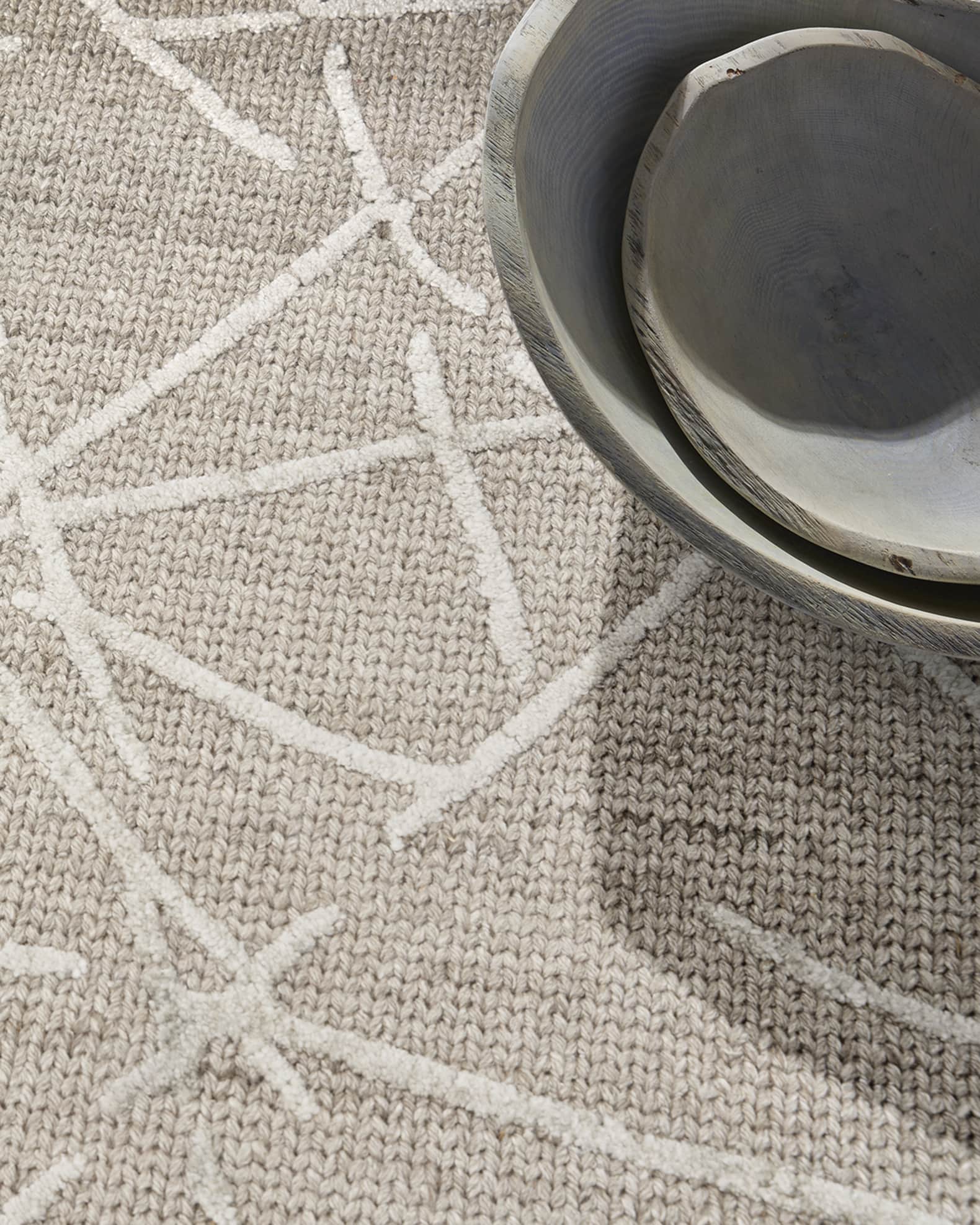Wander Hand-Woven Taupe Rug | Neiman Marcus
