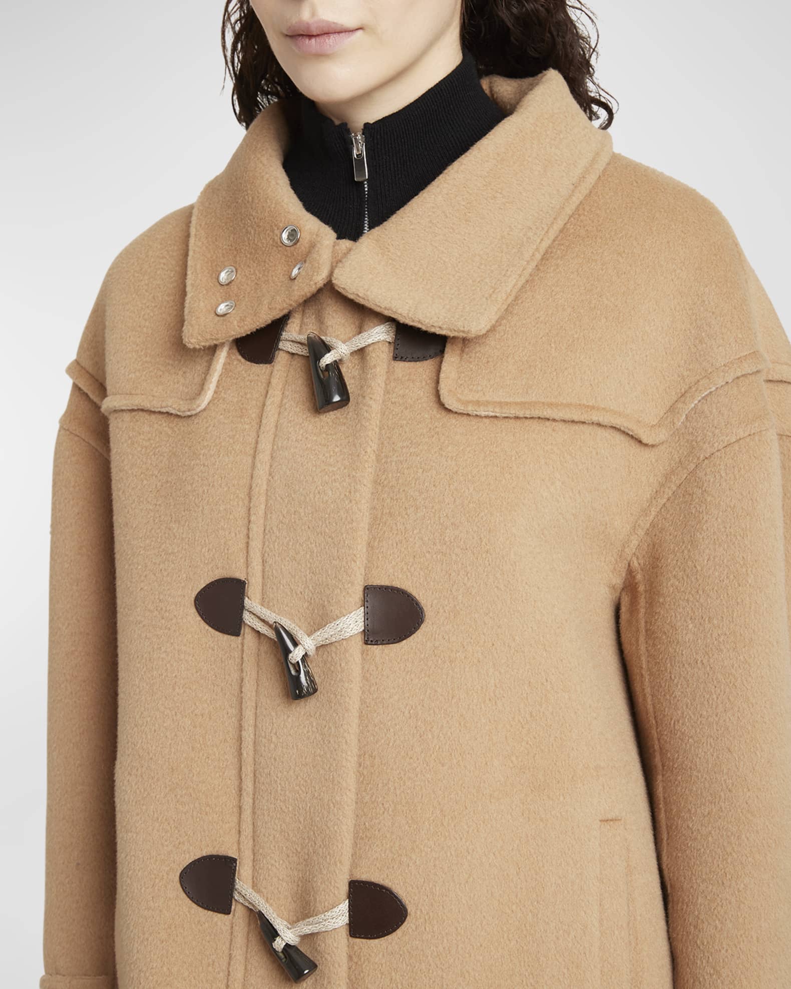 Kiton Toggle Cashmere-Wool Outerwear Jacket | Neiman Marcus