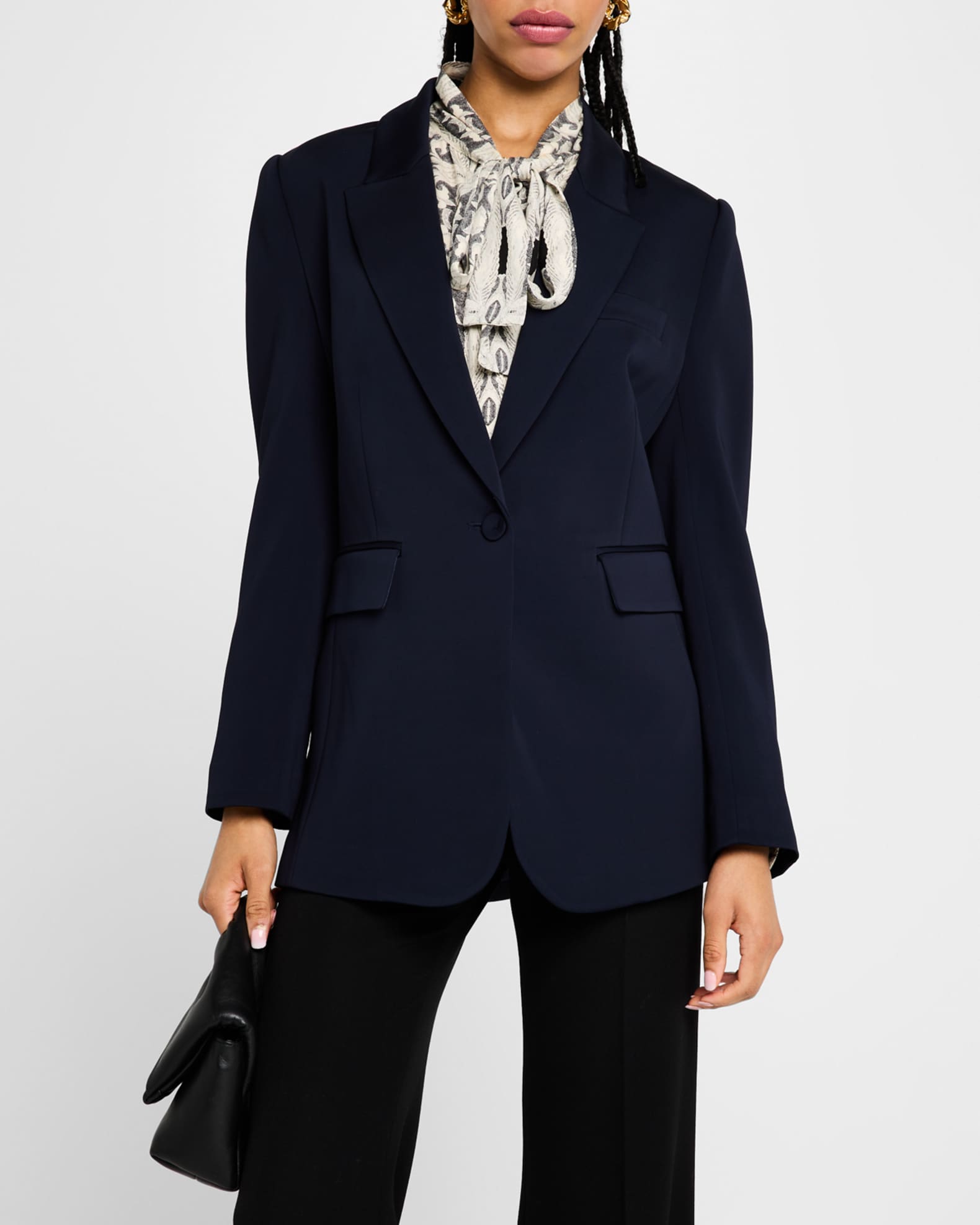 Kobi Halperin Berlin Single-Button Stretch Viscose Jacket | Neiman Marcus