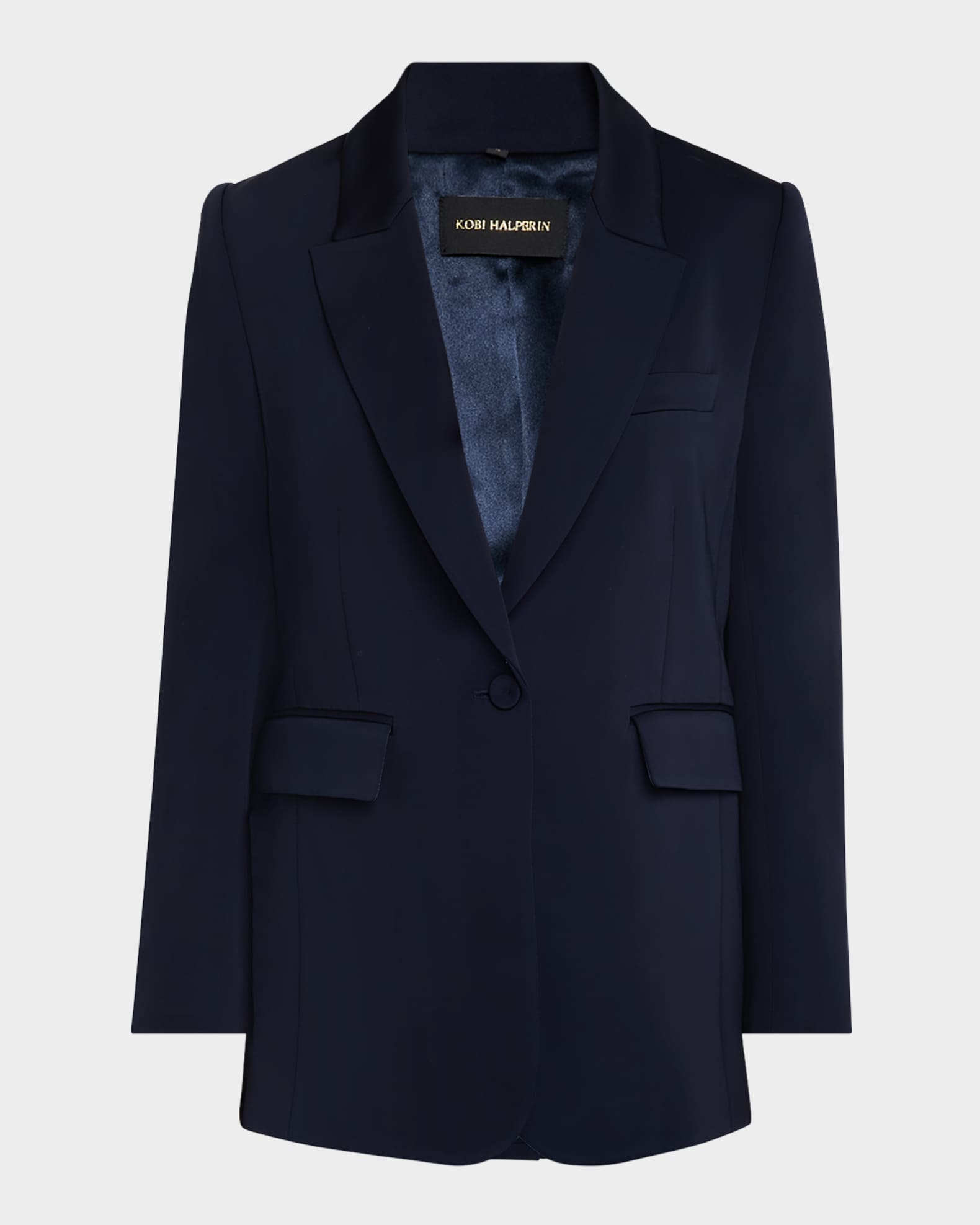 Kobi Halperin Berlin Single-Button Stretch Viscose Jacket | Neiman Marcus