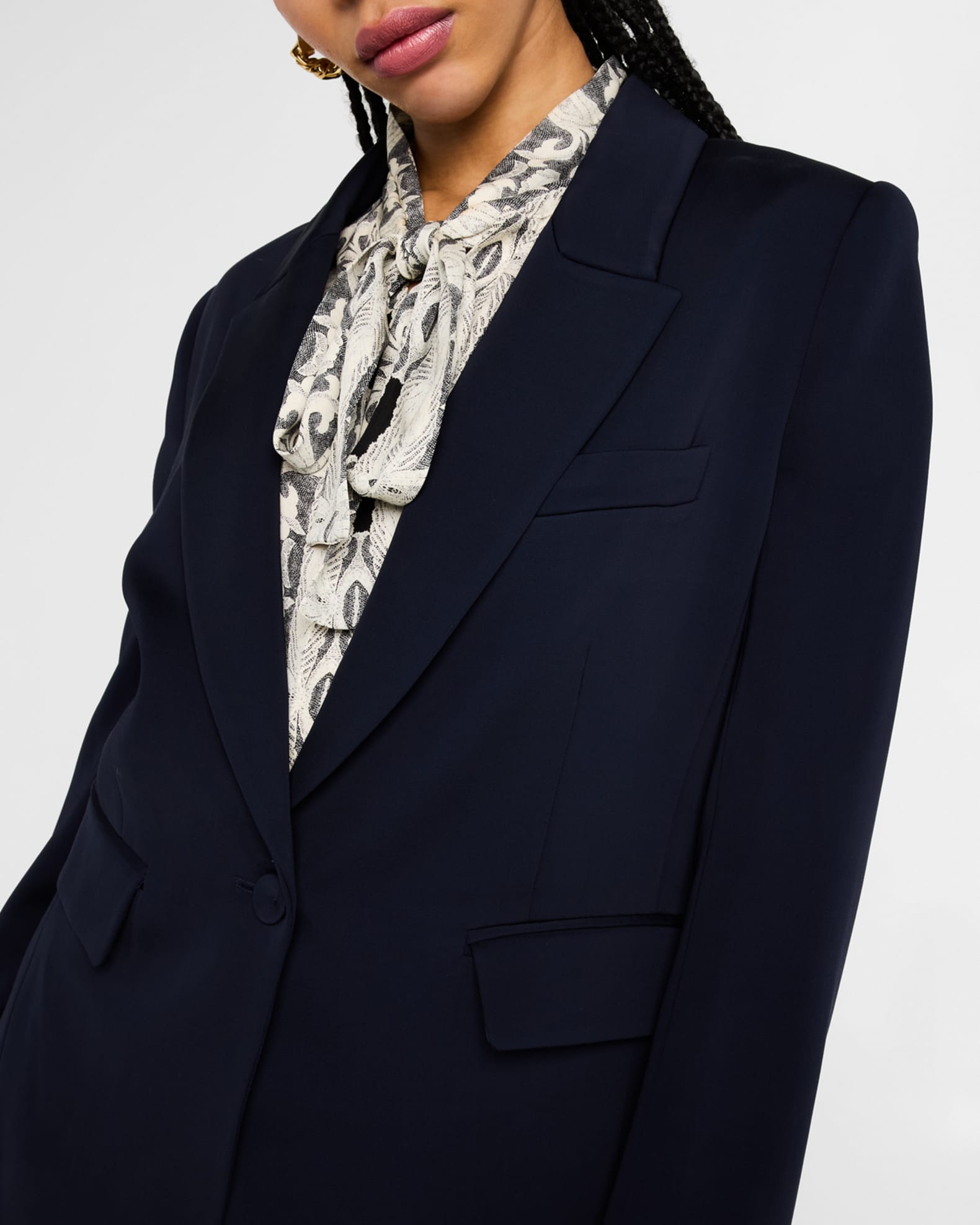 Kobi Halperin Berlin Single-Button Stretch Viscose Jacket | Neiman Marcus